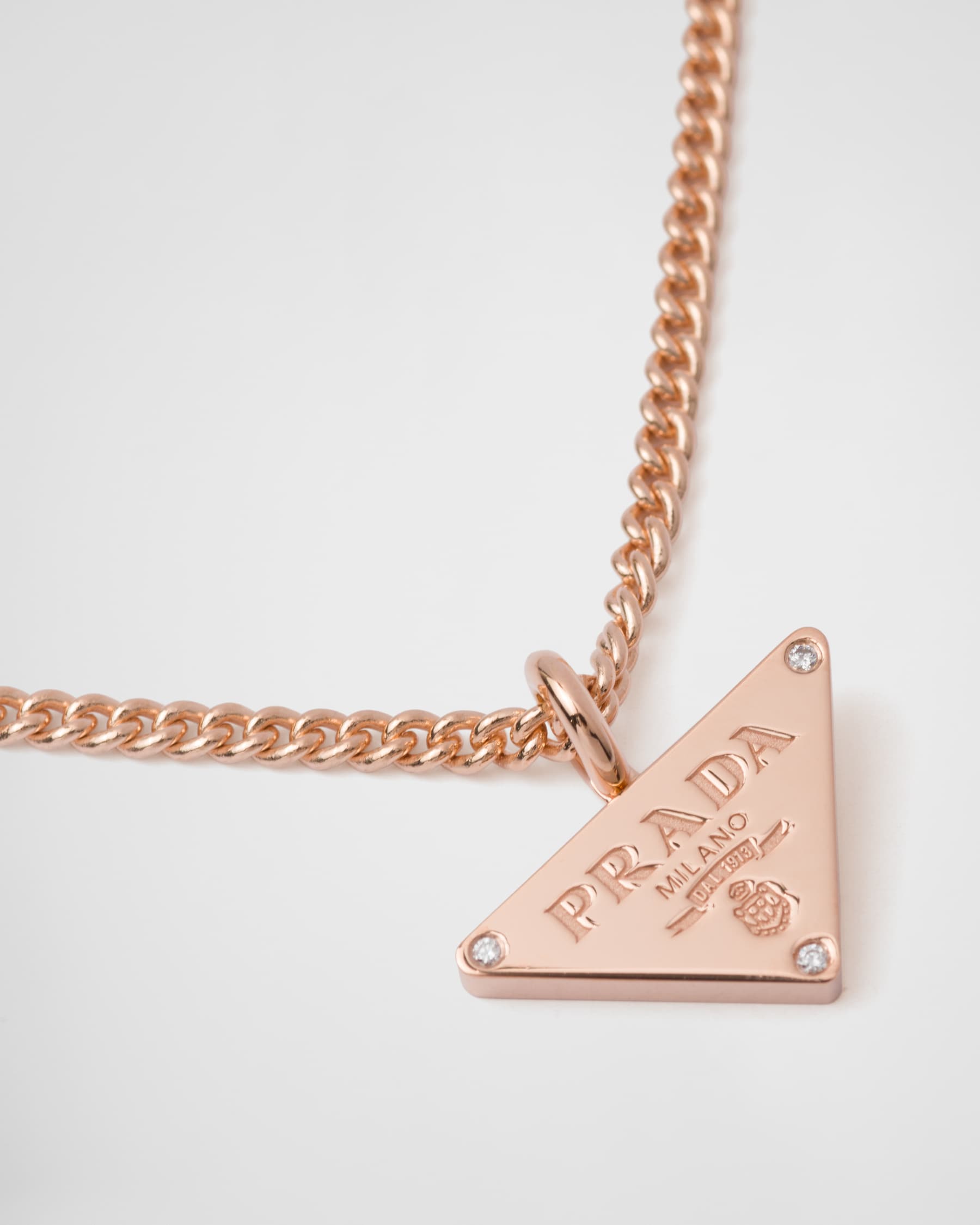 Rose Gold/white Eternal Gold Pendant Necklace In Pink Gold With ...