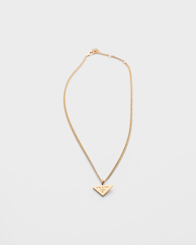 Gold Eternal Gold Pendant Necklace In Yellow Gold | PRADA