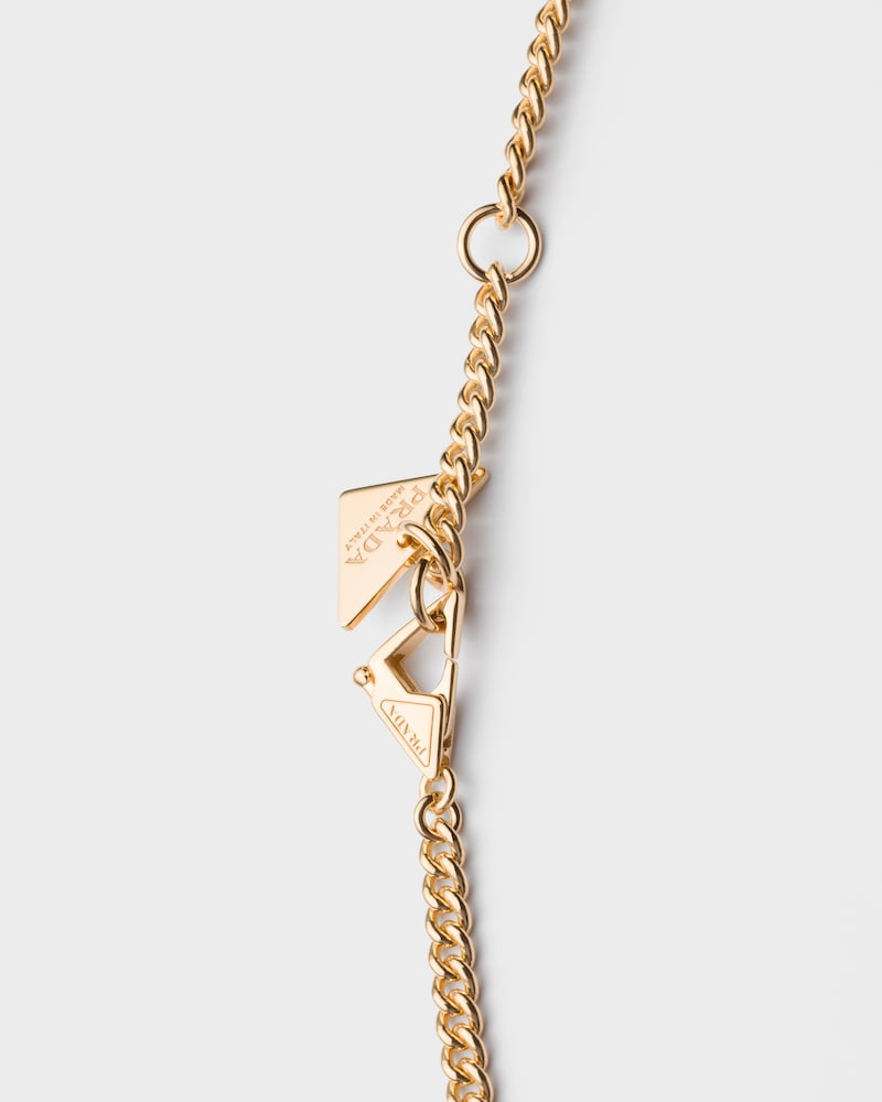 Gold Eternal Gold Pendant Necklace In Yellow Gold | PRADA