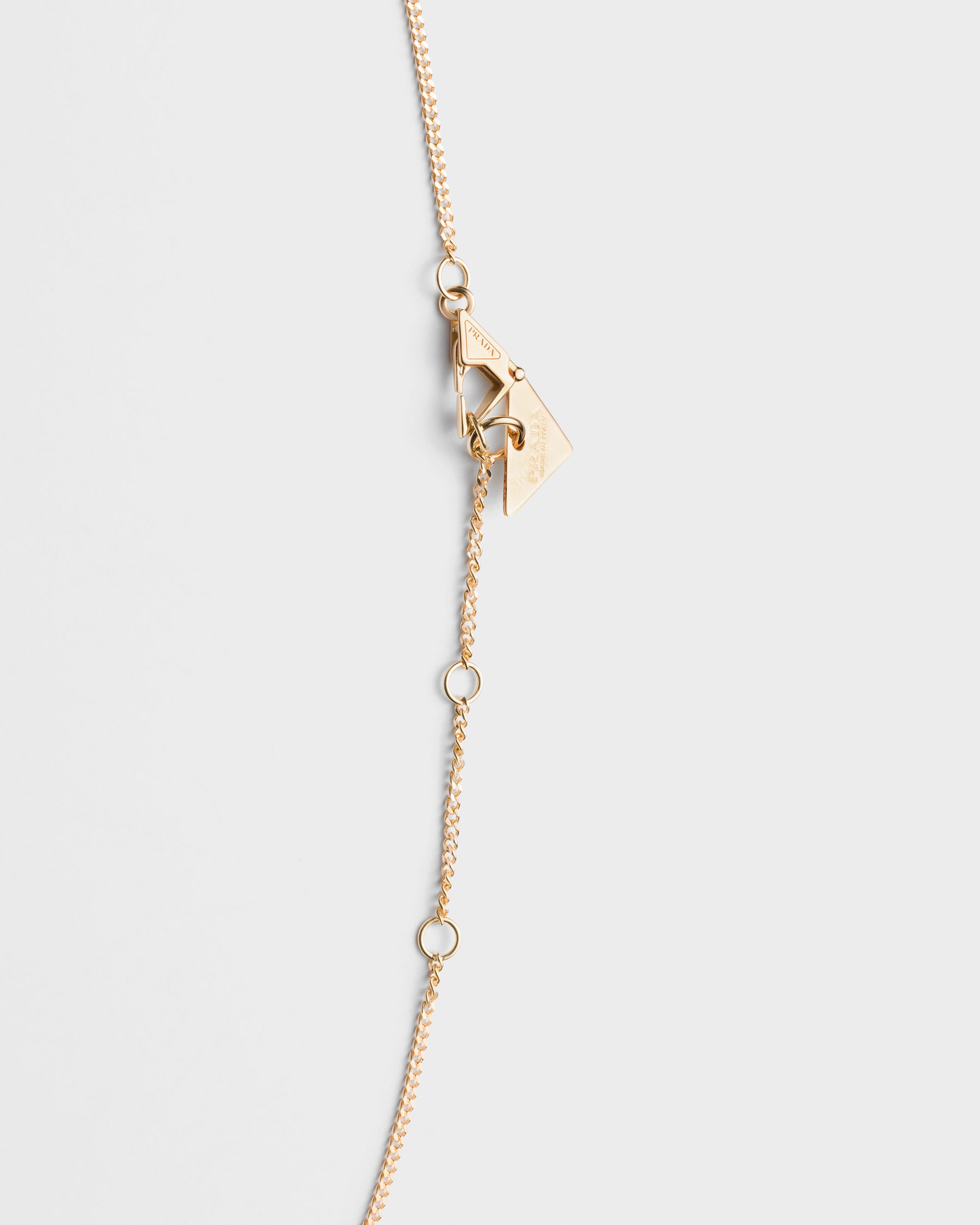 Gold/white Eternal Gold Cut-out Pendant Necklace In Yellow Gold With ...