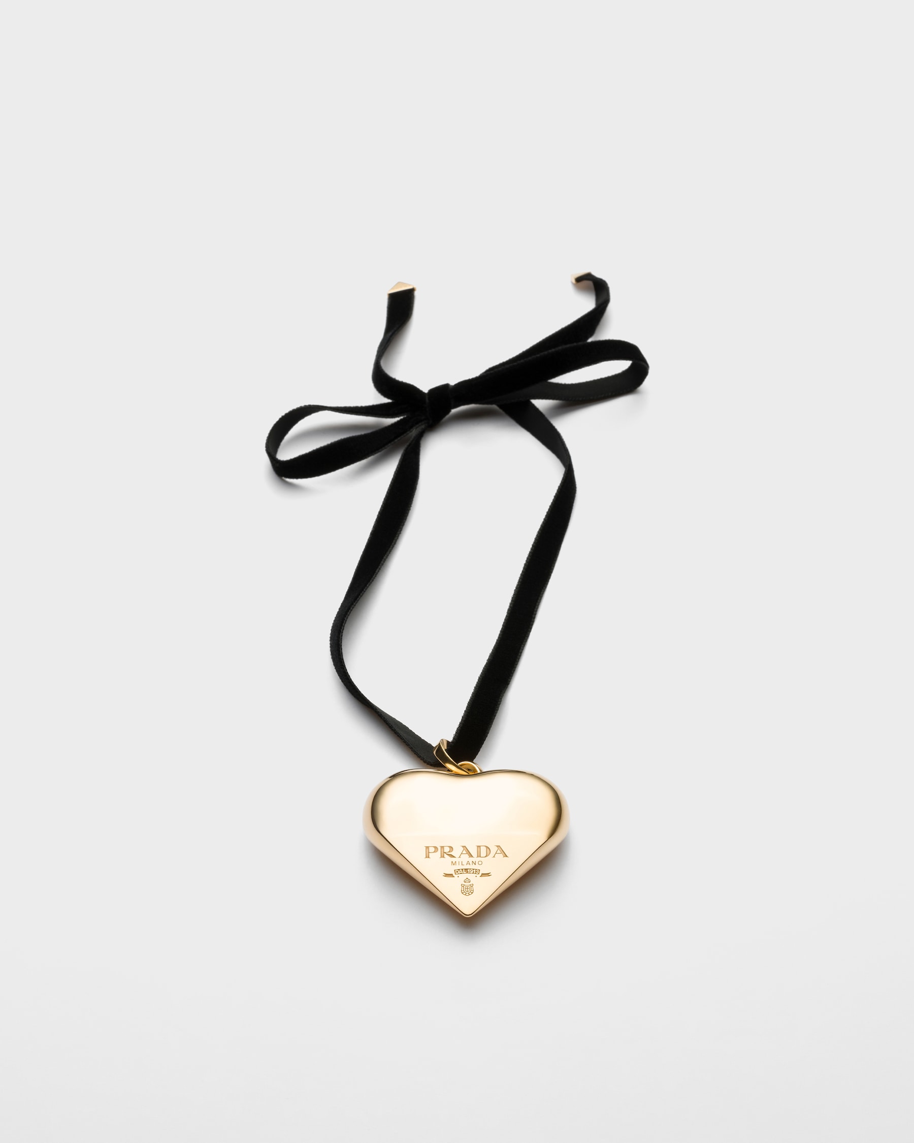 Gold Eternal Gold Choker With Large Pendant In Yellow Gold | PRADA