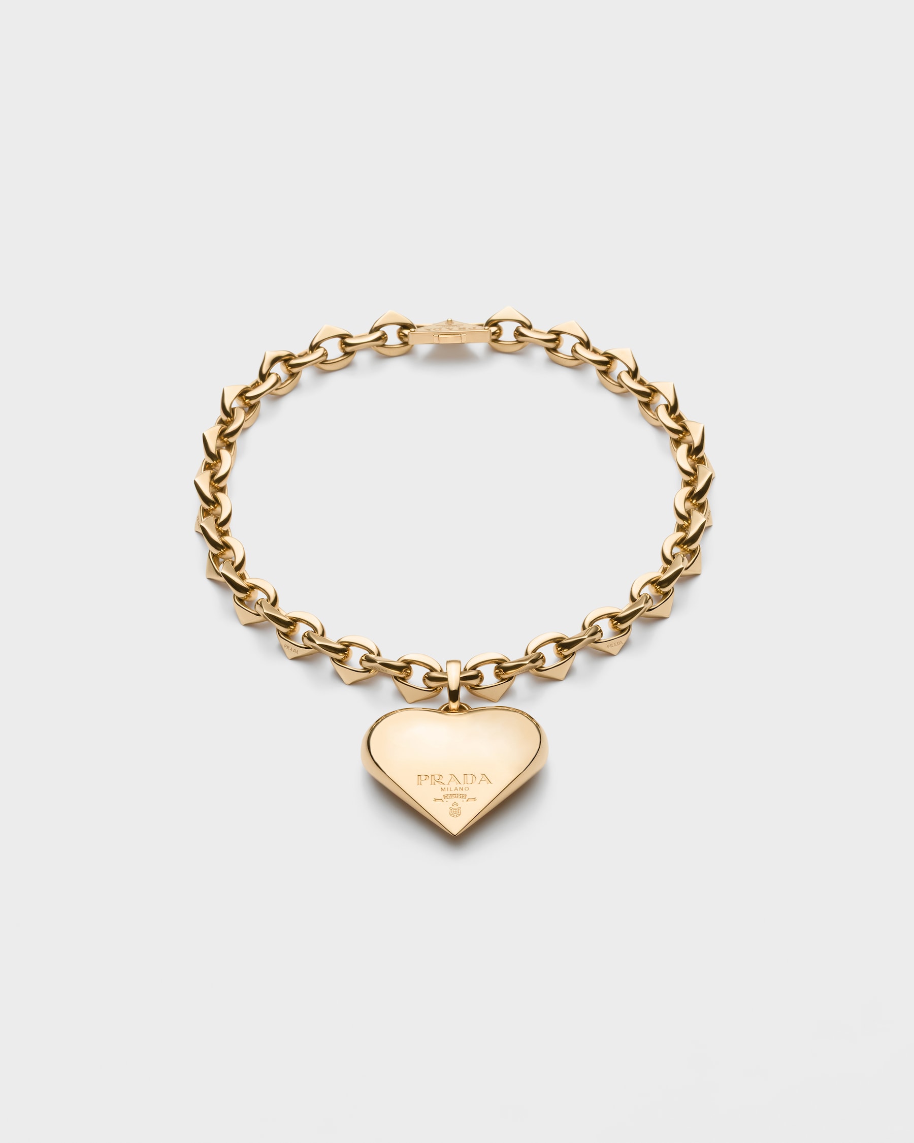 Gold Eternal Gold Large Pendant Necklace In Yellow Gold | PRADA
