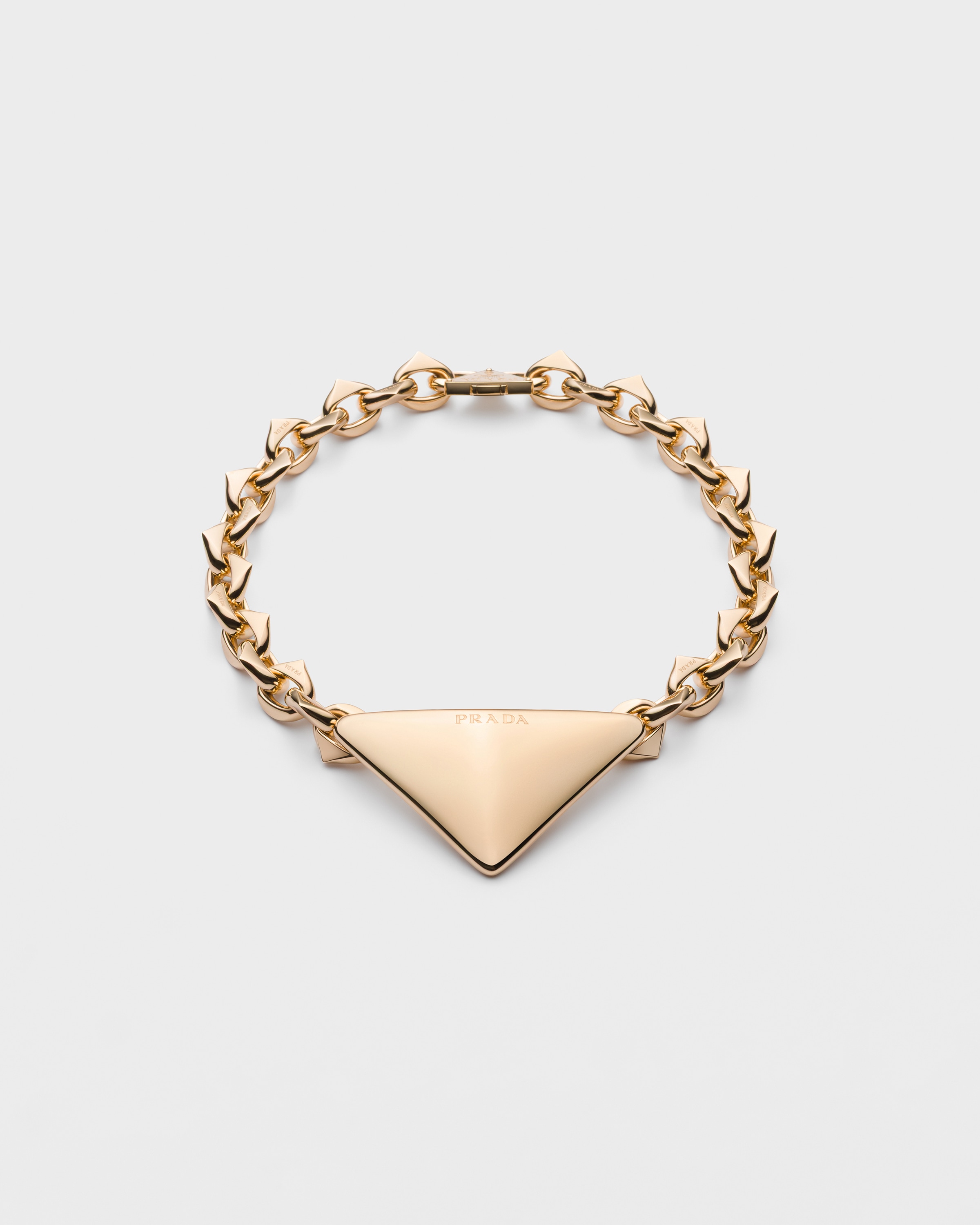 Gold Eternal Gold Large Pendant Necklace In Yellow Gold | PRADA
