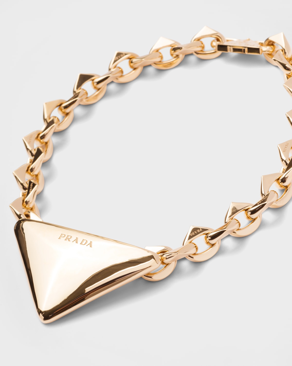 金色 Eternal Gold 18k黄金吊坠项链 | PRADA