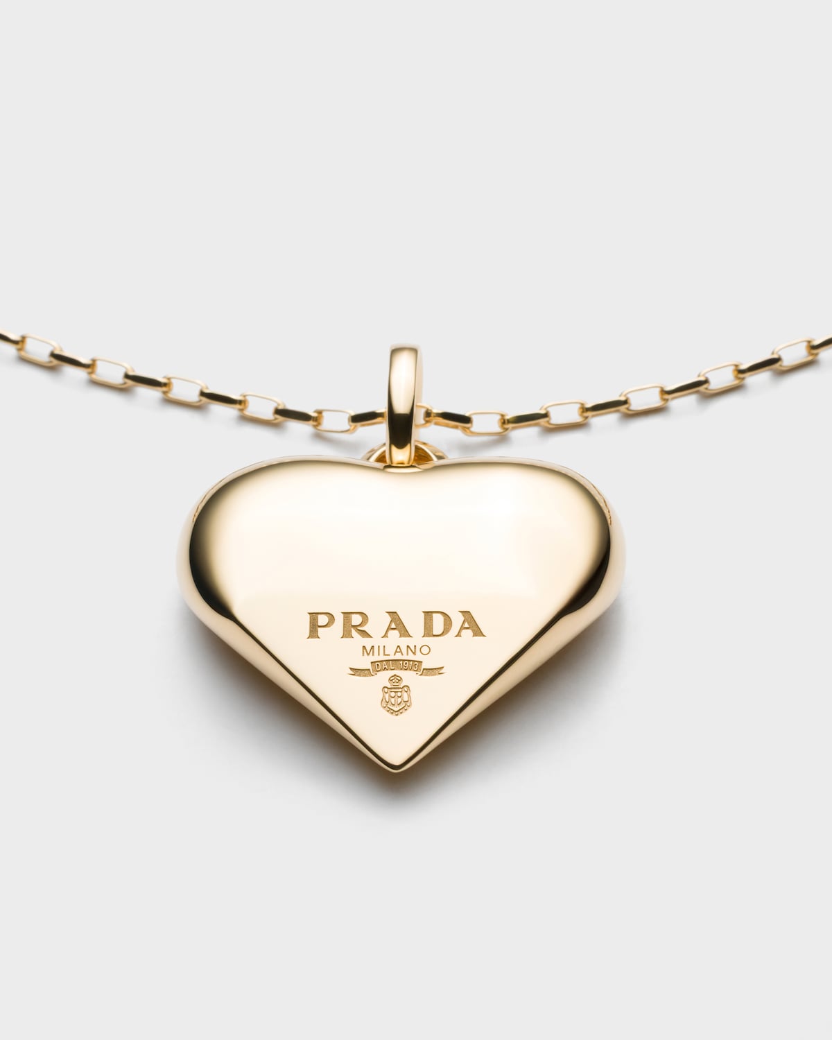 이터널 골드 중형 펜던트 목걸이, 옐로우 골드 골드 | PRADA