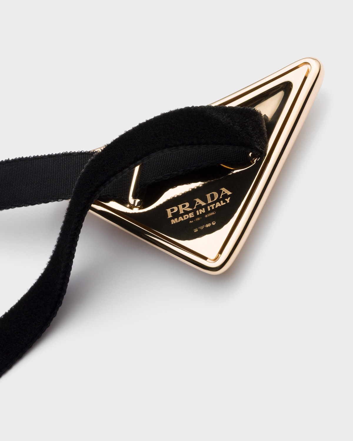Gold Eternal Gold Choker With Medium Pendant In Yellow Gold | PRADA