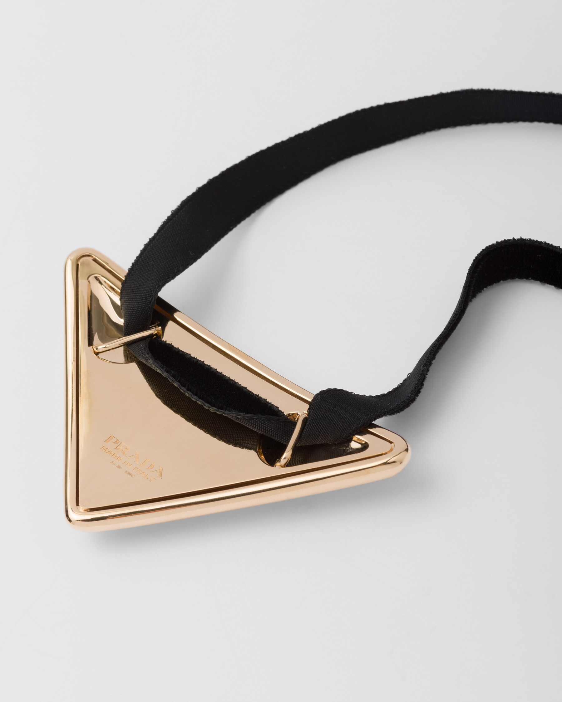 Gold Eternal Gold Choker With Large Pendant In Yellow Gold | PRADA