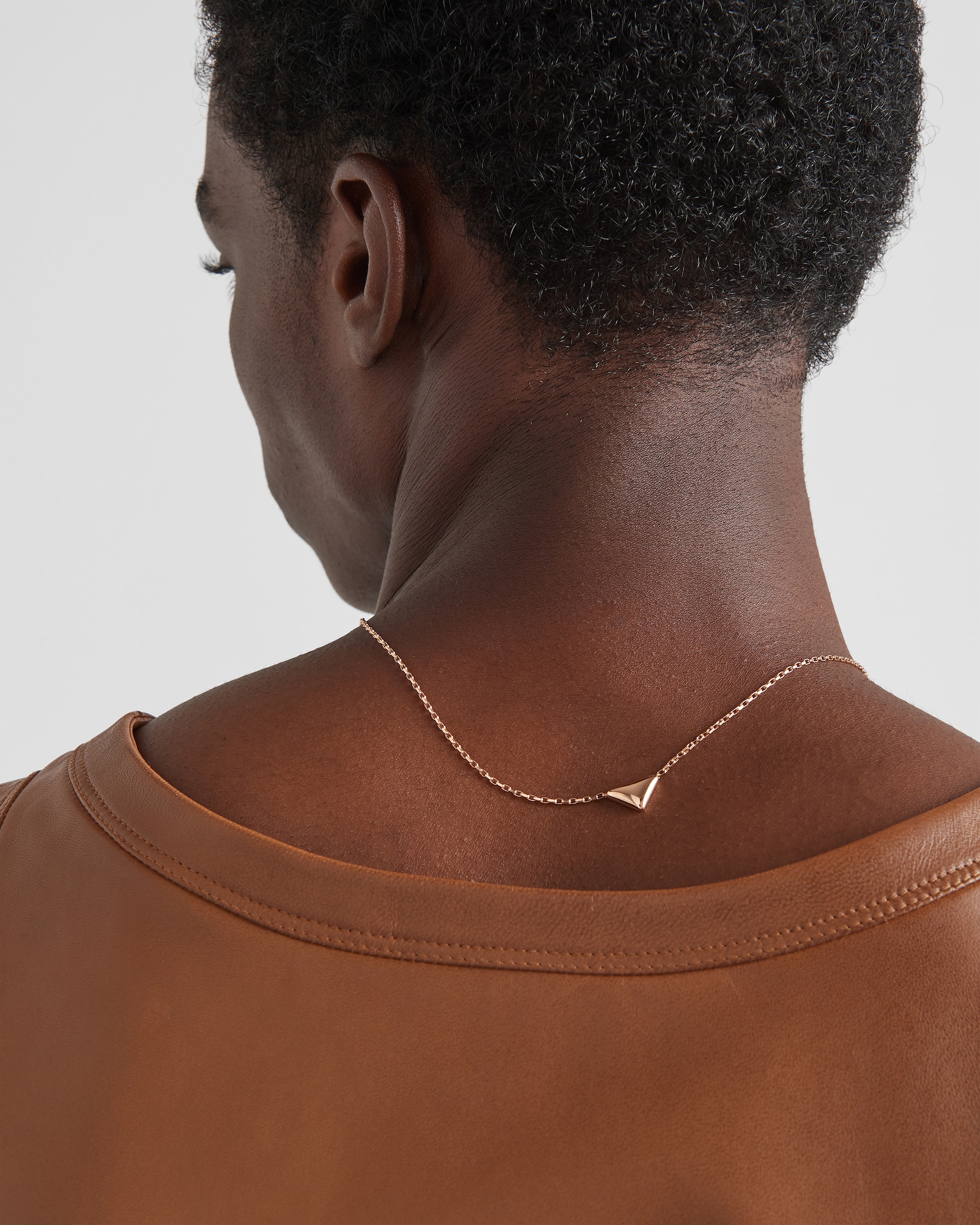 Rose Gold Eternal Gold Necklace In Rose Gold With Nano Triangle Pendant ...
