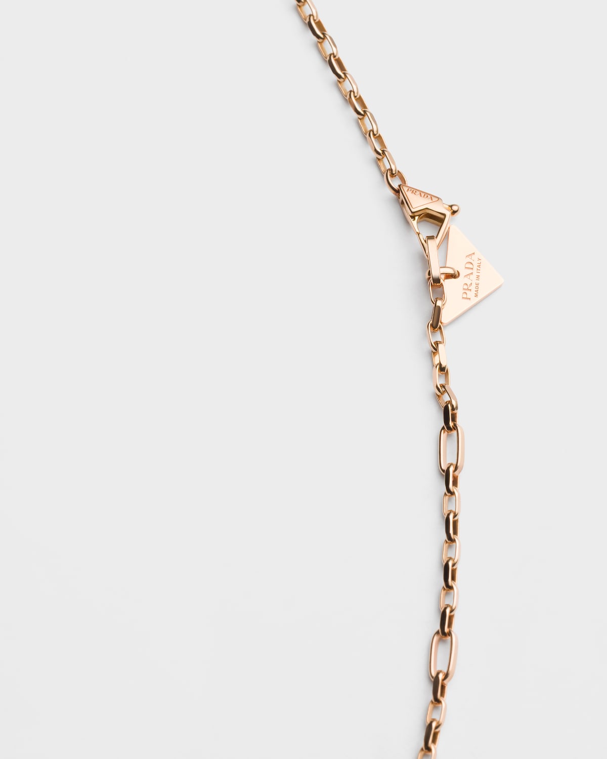 Rose Gold Eternal Gold Necklace In Pink Gold With Nano Triangle Pendant ...