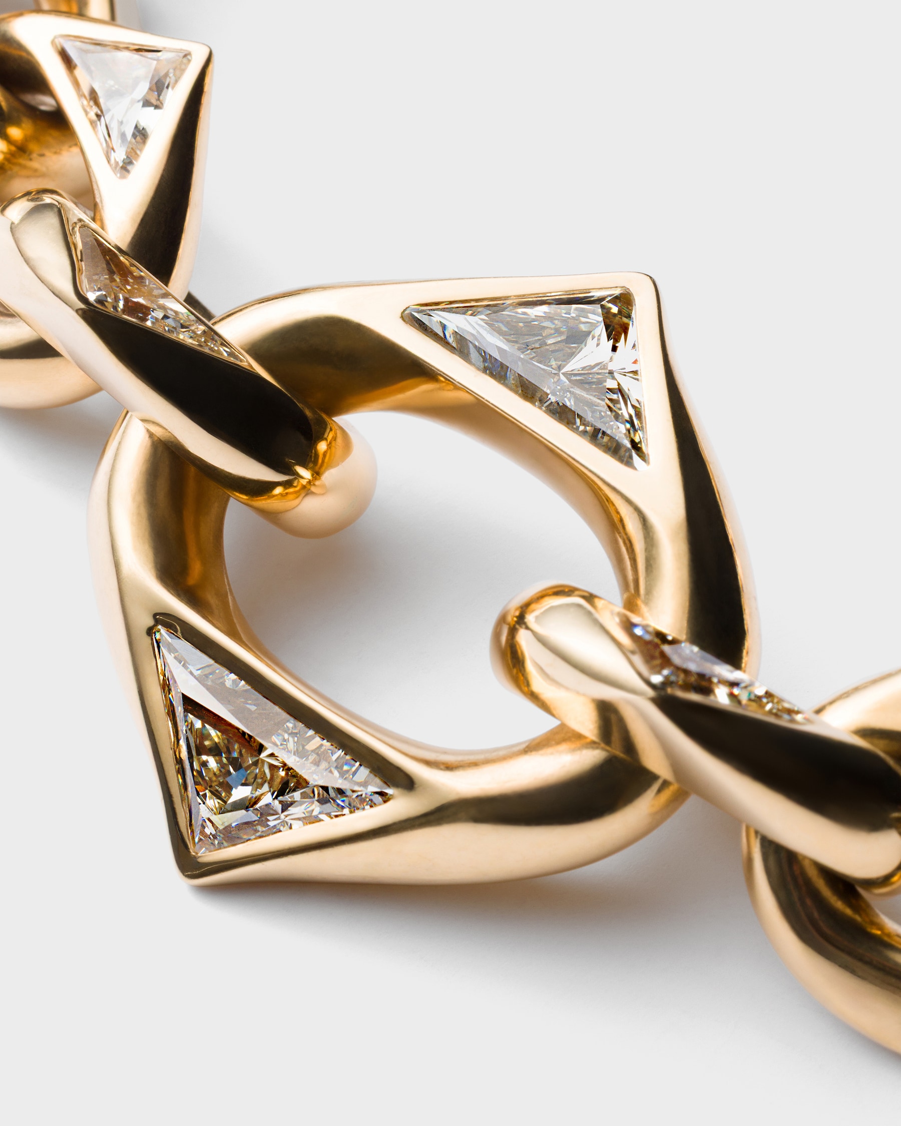 Gold/white Eternal Gold Chain Necklace In Yellow Gold And Laboratory ...