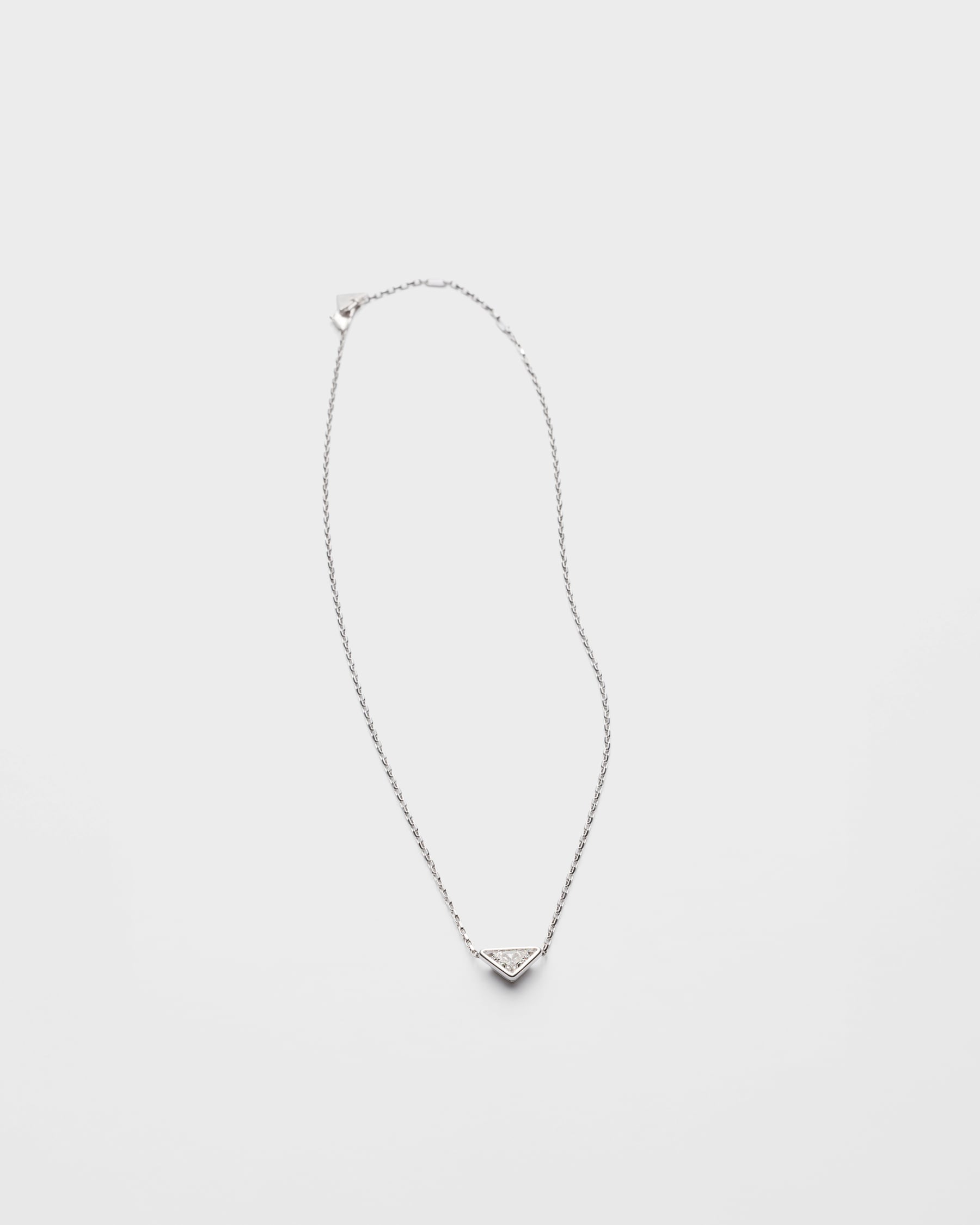 White Gold/ White Eternal Gold Pendant Necklace - White Gold And ...