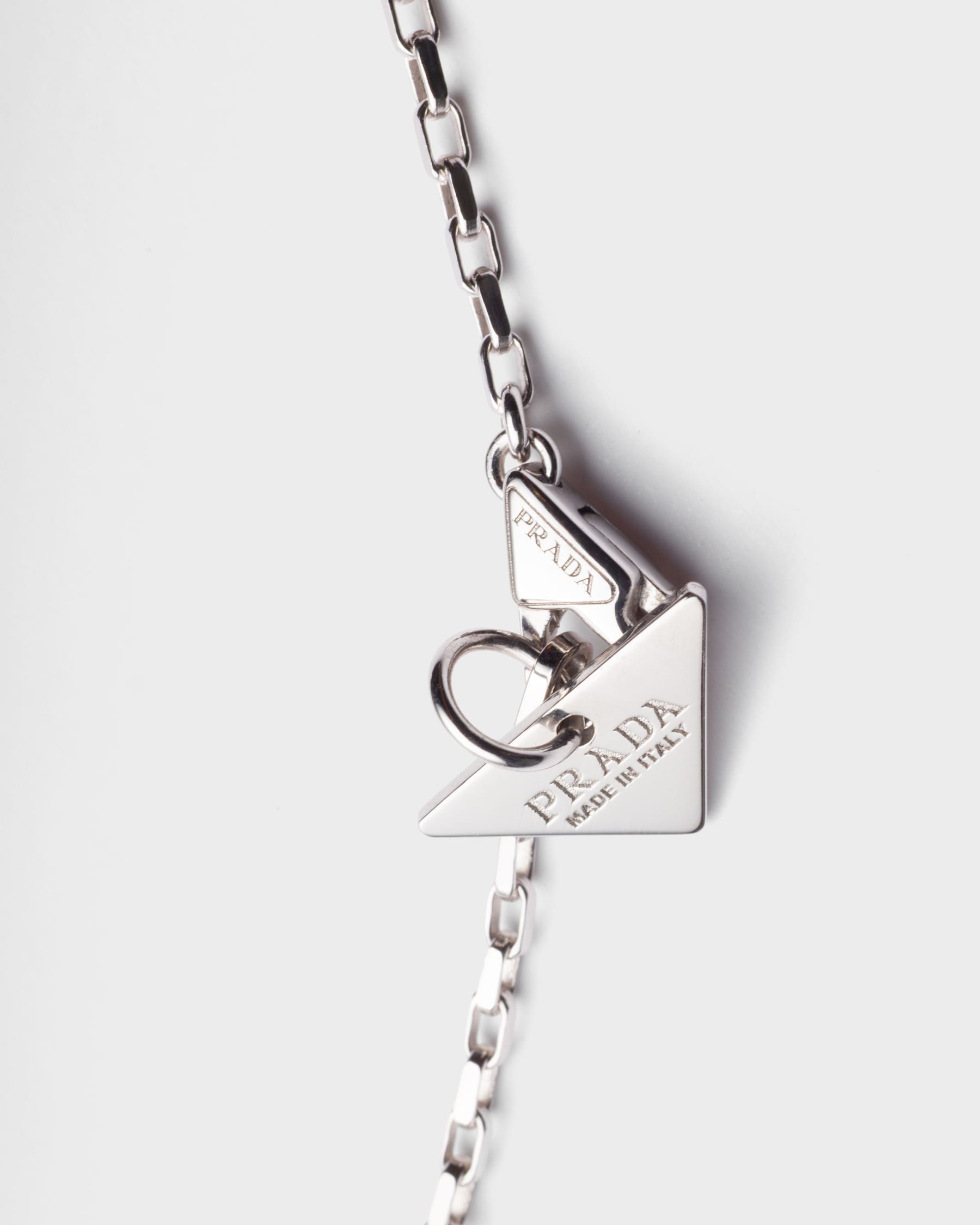 White Gold/ White Eternal Gold Nano Heart Necklace In White Gold With ...