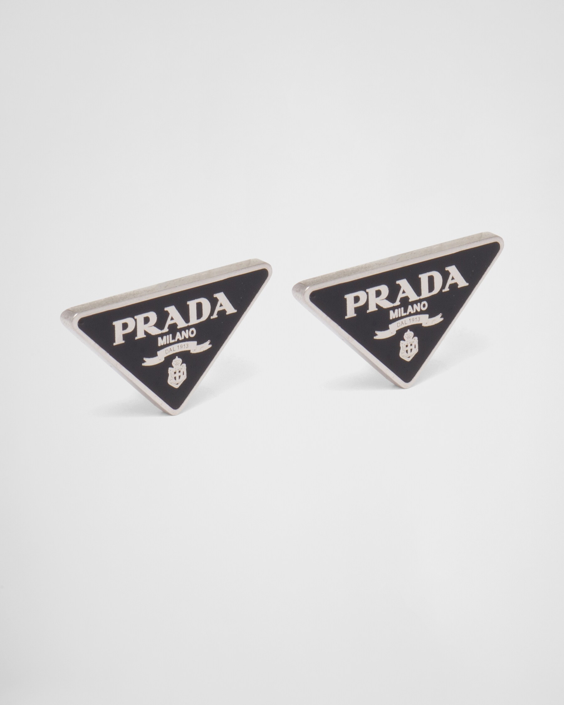 Black Prada Symbole Earrings | PRADA