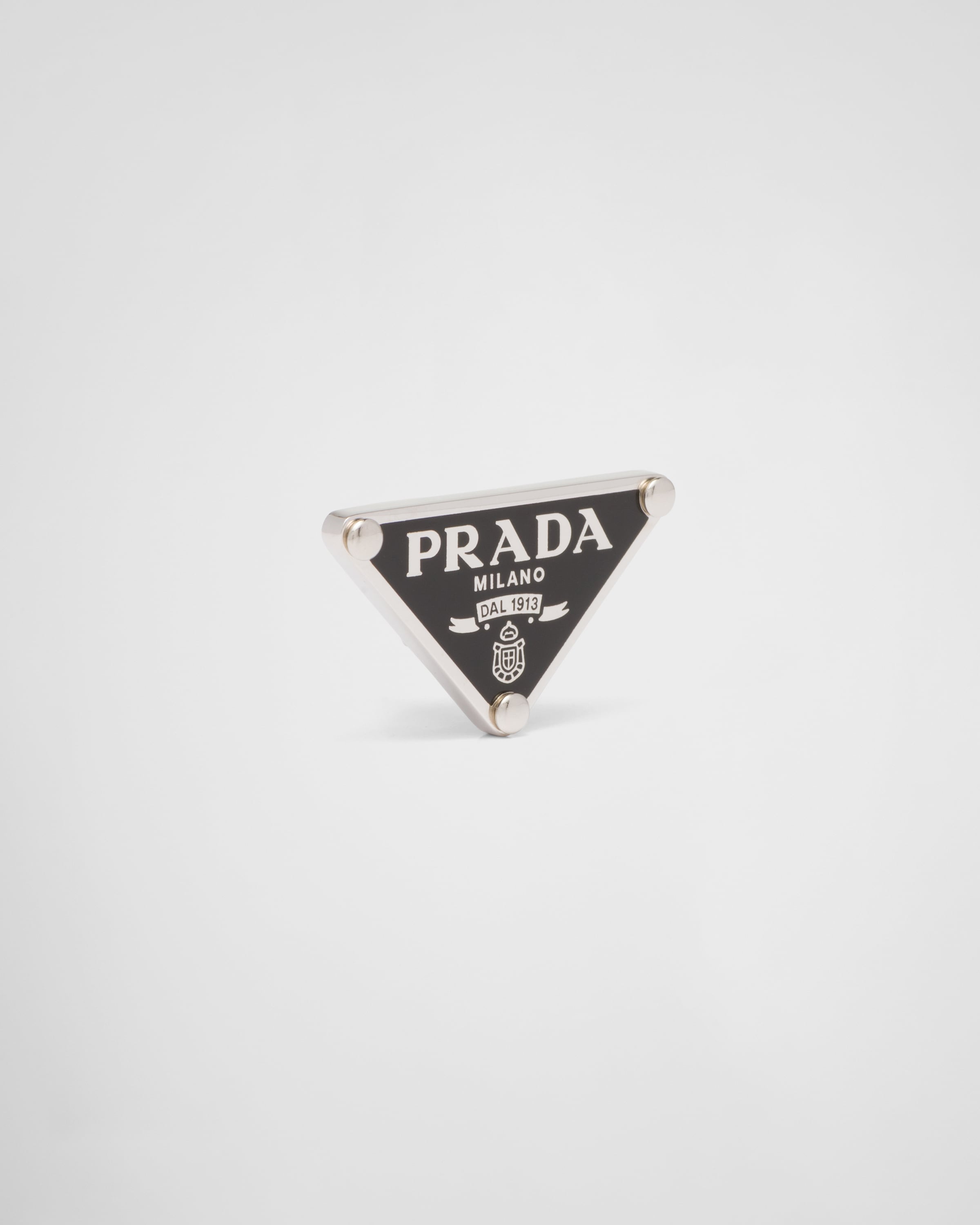 Black Prada Symbole Single Right Earring | PRADA