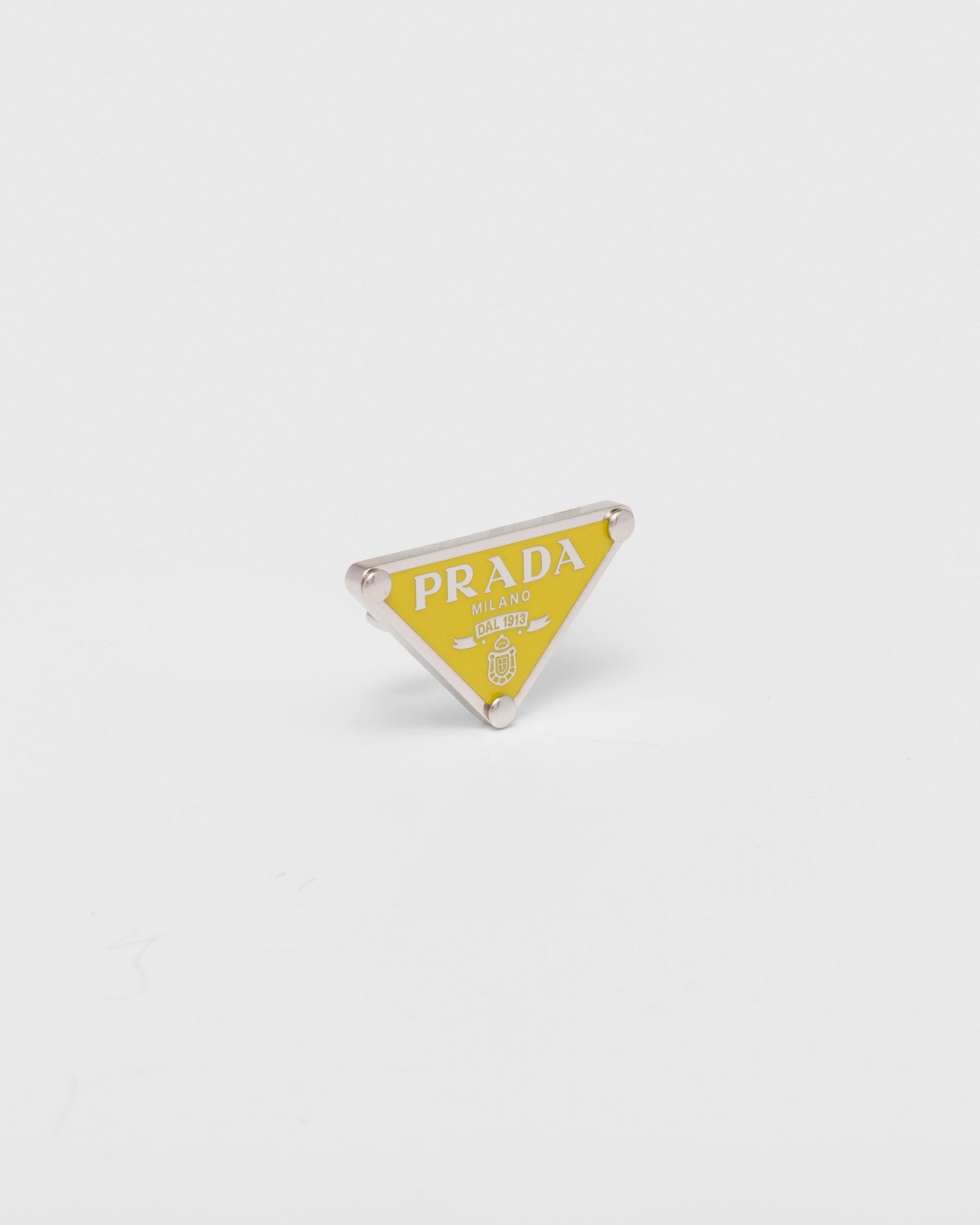 Yellow Prada Symbole Single Right Earring | PRADA