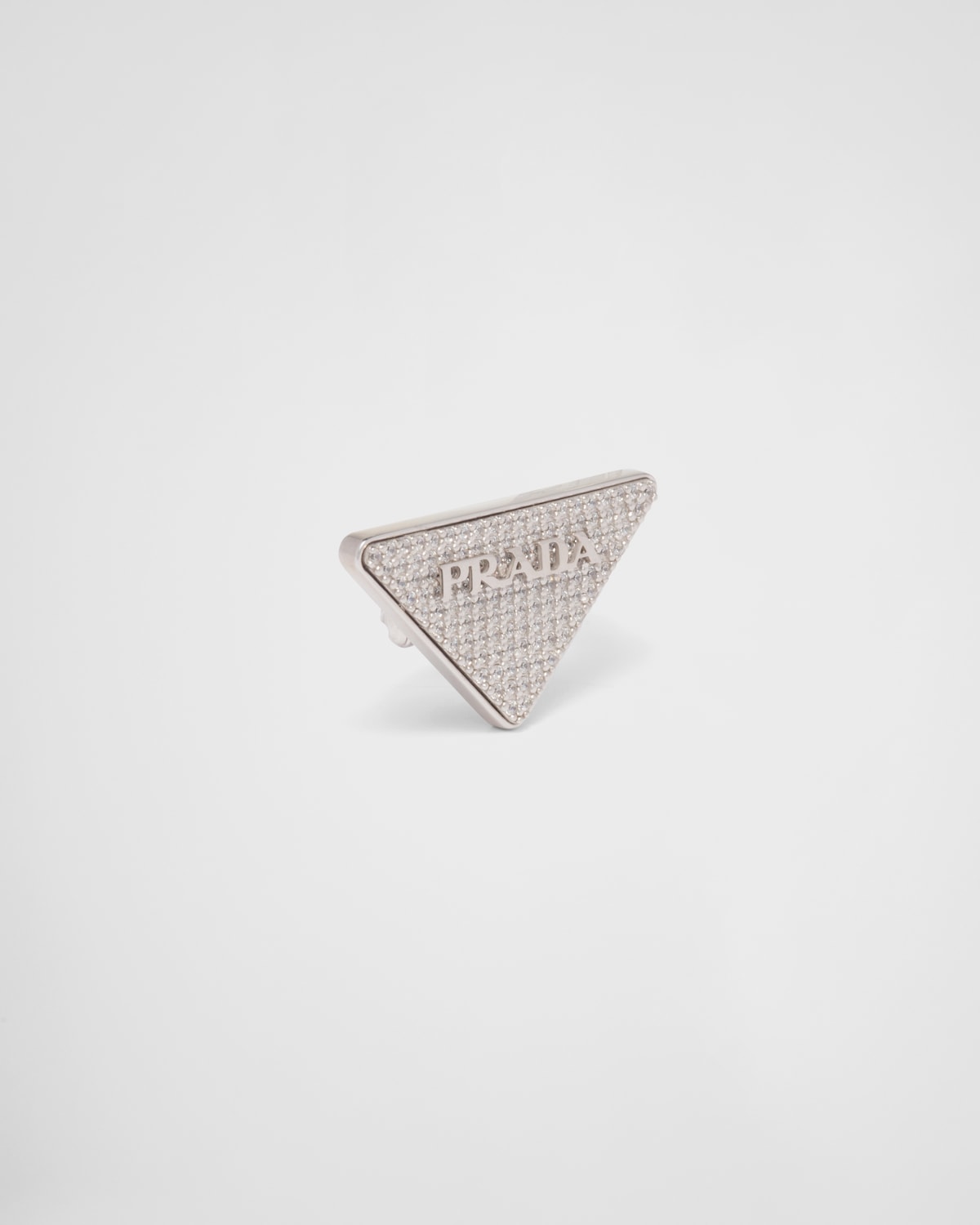 Crystal Crystal Logo Jewels Left Earring | PRADA