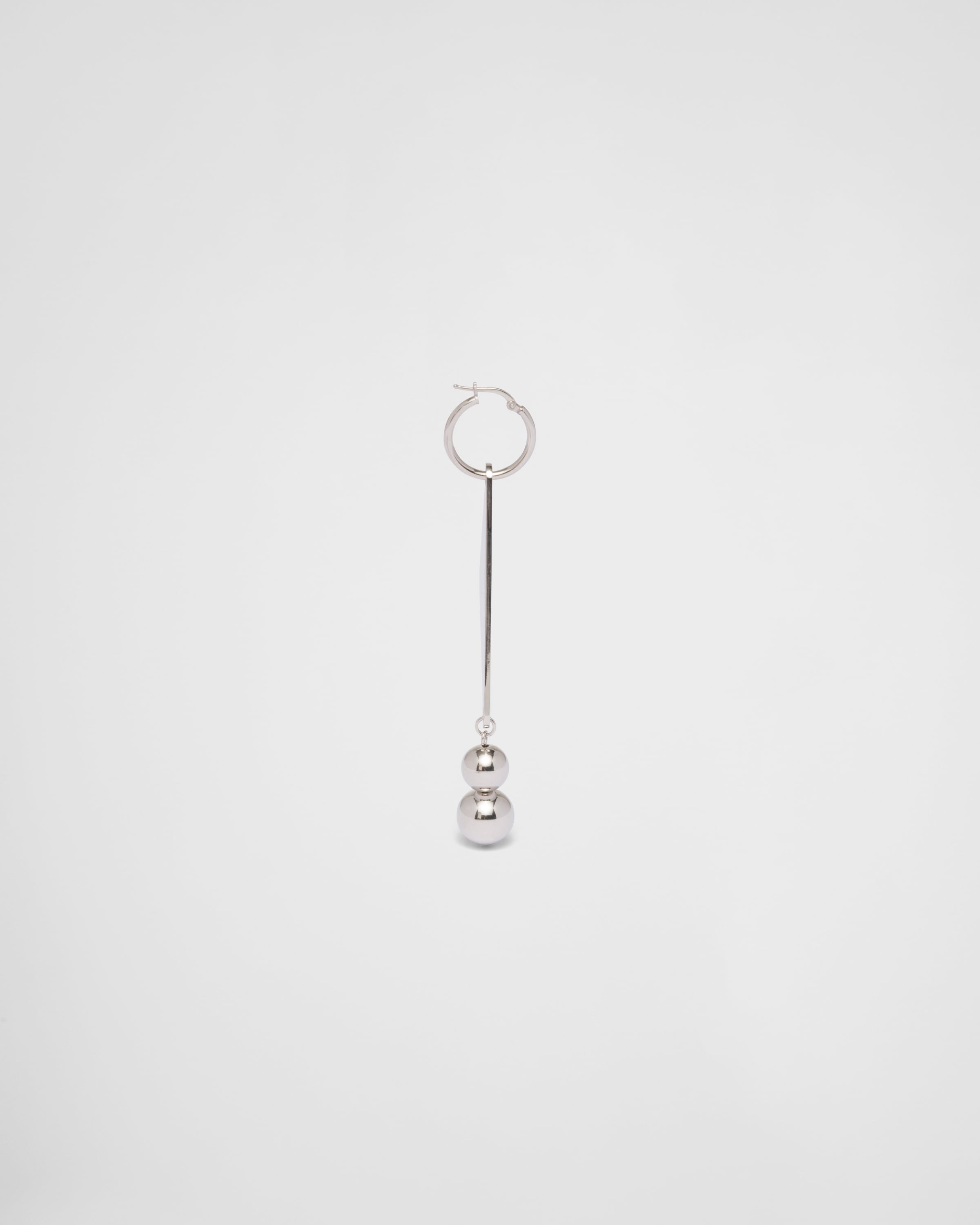 Black/silver Ball Smalto Jewels pendant earrings | Prada