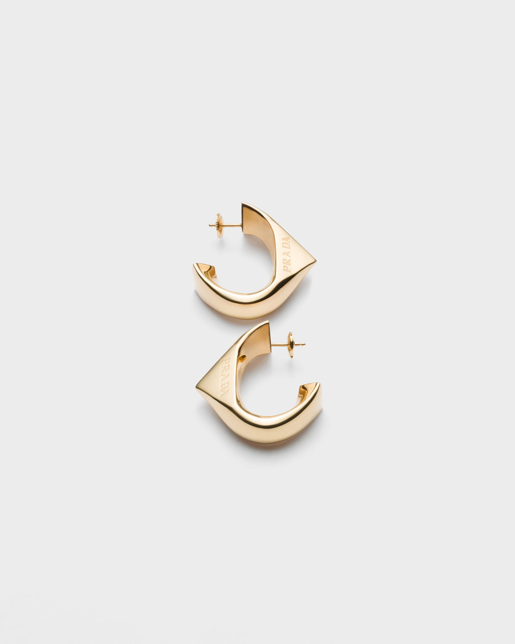 Gold Eternal Gold Medium Earrings In Yellow Gold | PRADA