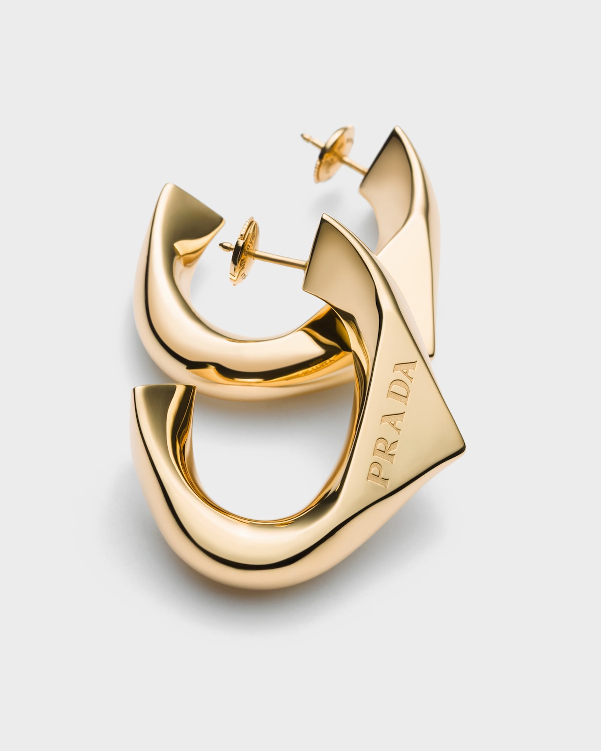 Gold Eternal Gold Medium Earrings In Yellow Gold | PRADA