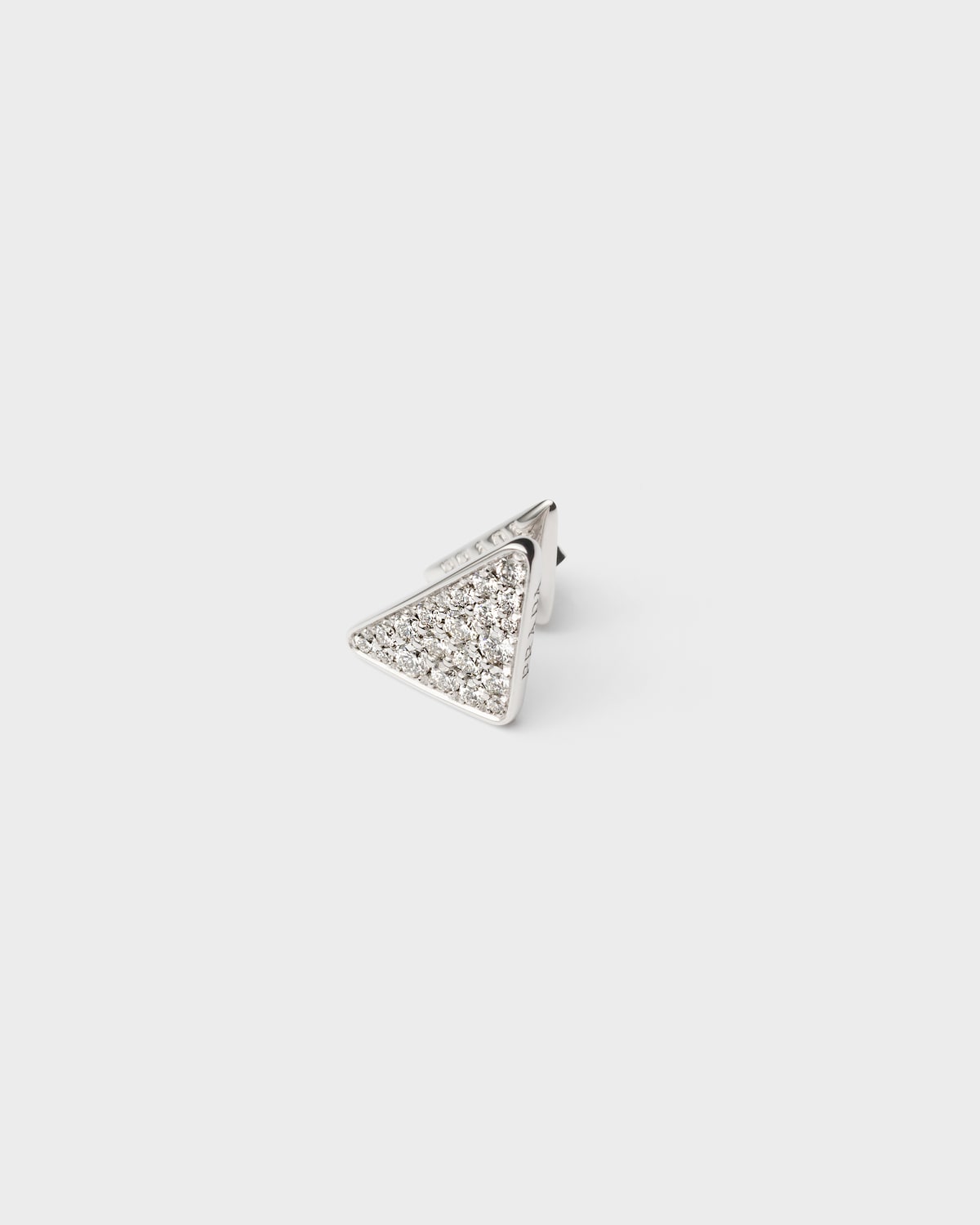 White Gold/ White Eternal Gold Single Earring In White Gold With ...