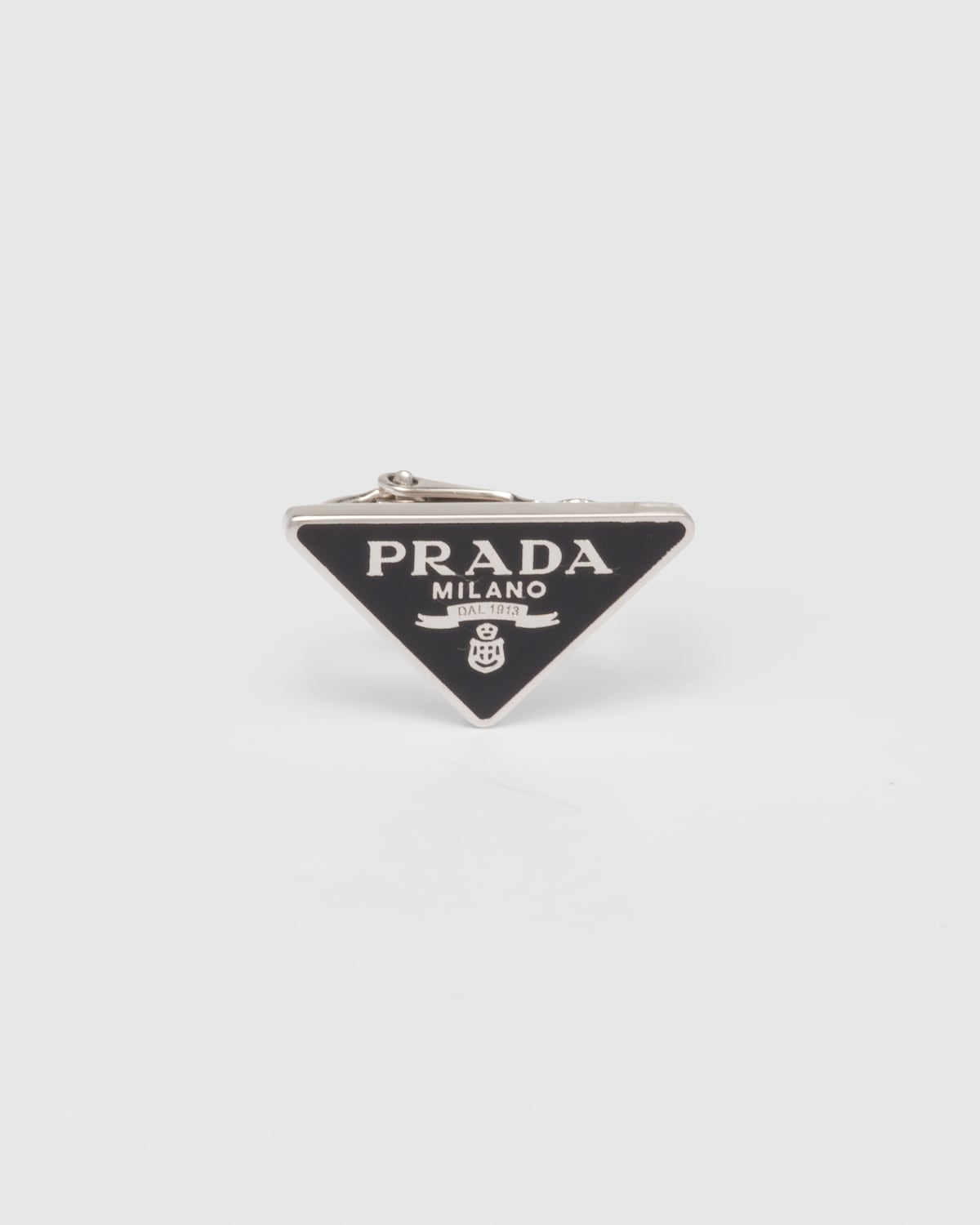 Black Prada Symbole Clip Right Earring | PRADA