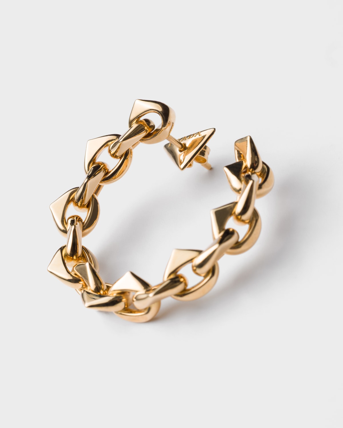 Gold Eternal Gold Earrings In Yellow Gold | PRADA - United Kingdom