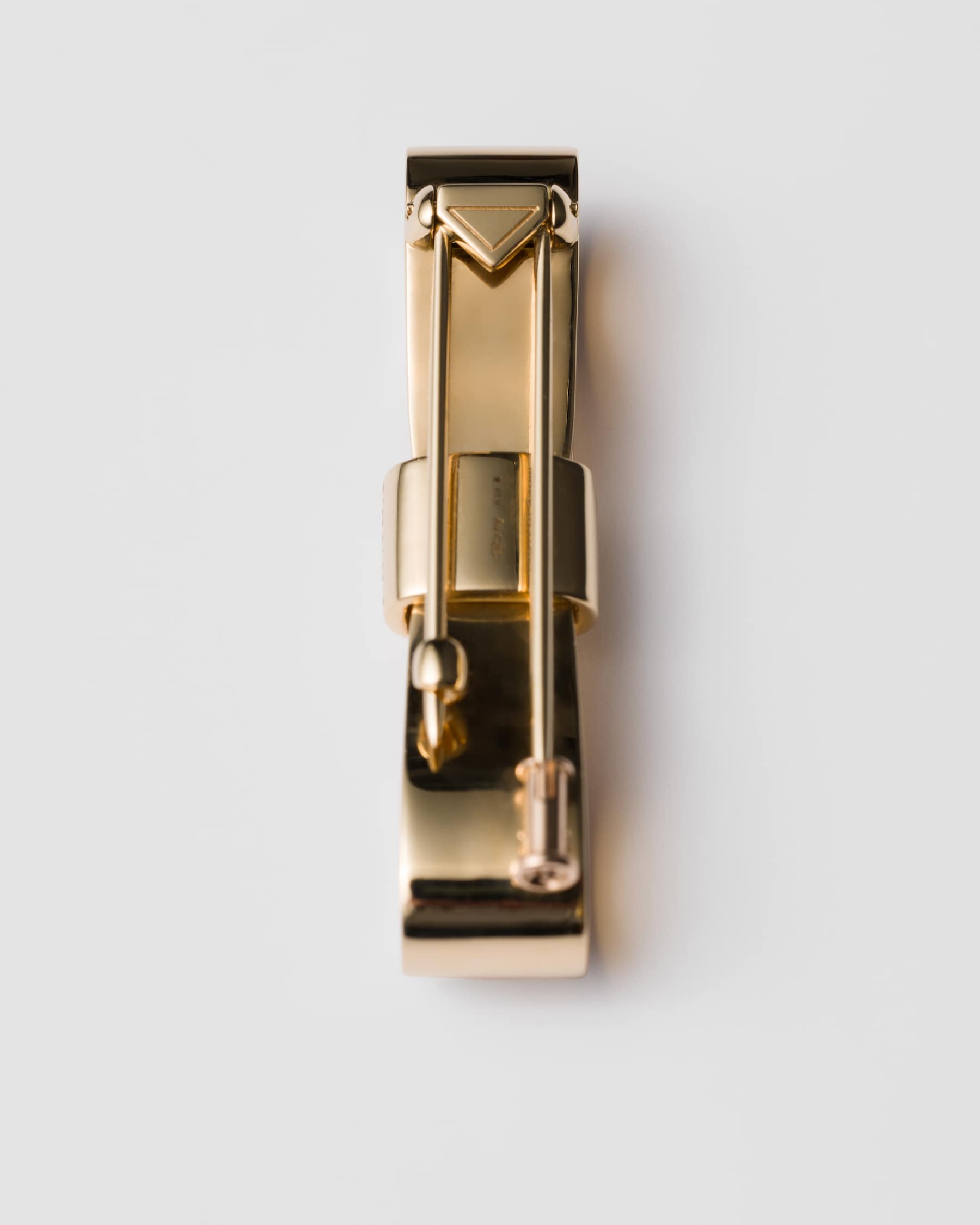 Gold Small Eternal Gold Bow Brooch - Yellow Gold | PRADA