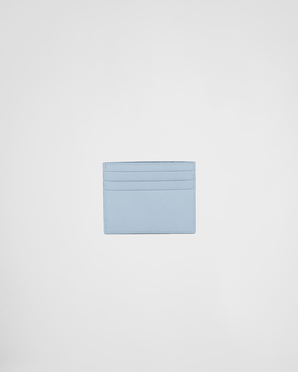 Light Blue Saffiano Leather Card Holder | PRADA