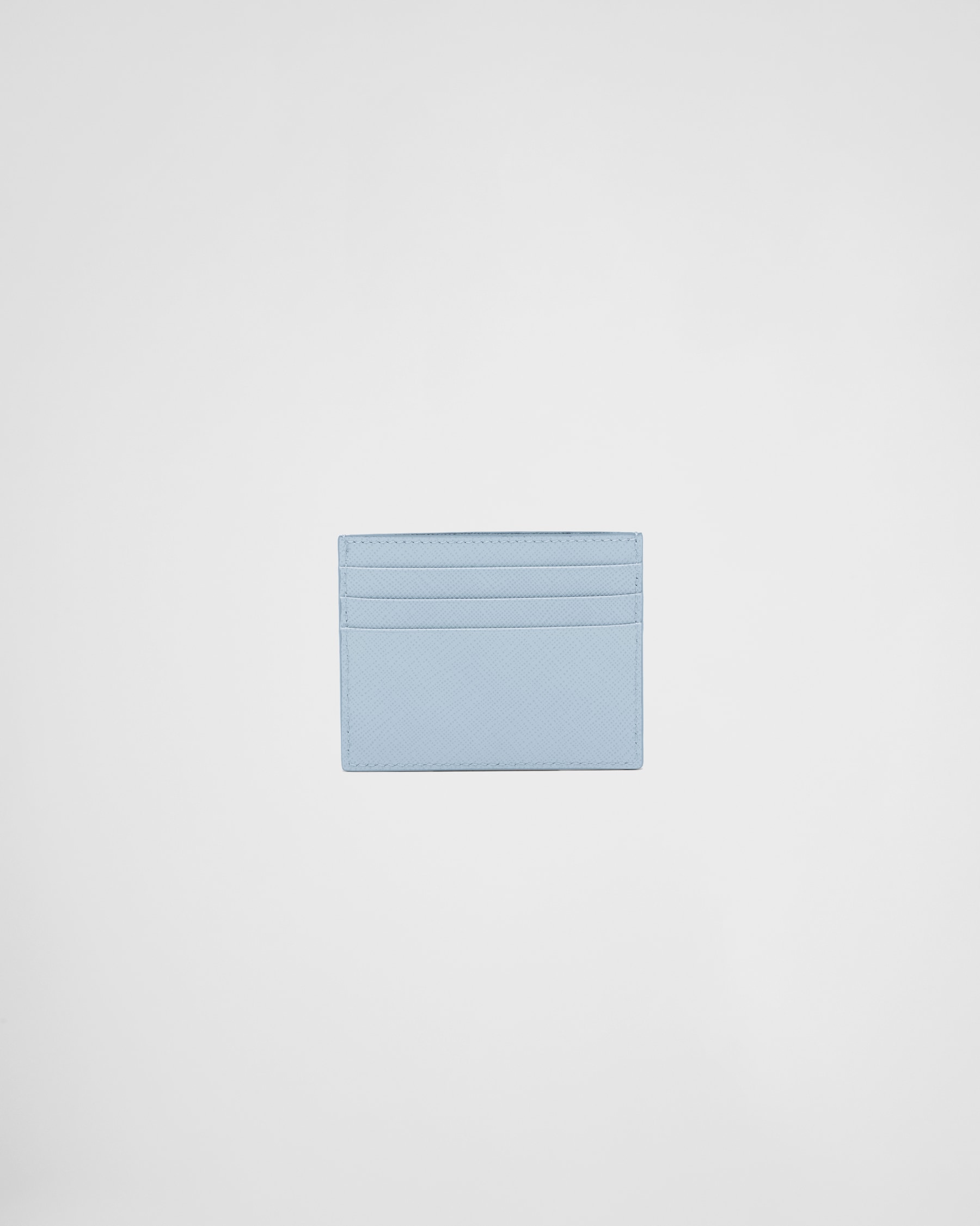 Light Blue Saffiano Leather Card Holder | PRADA