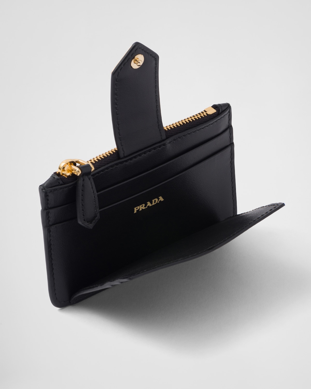 Black Leather Card Holder | PRADA