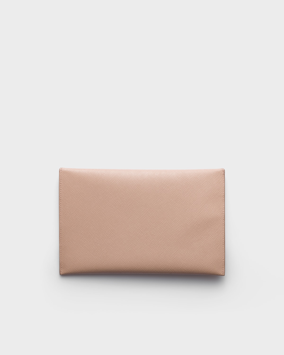 Powder Pink Saffiano Leather Envelope Clutch | PRADA - United States