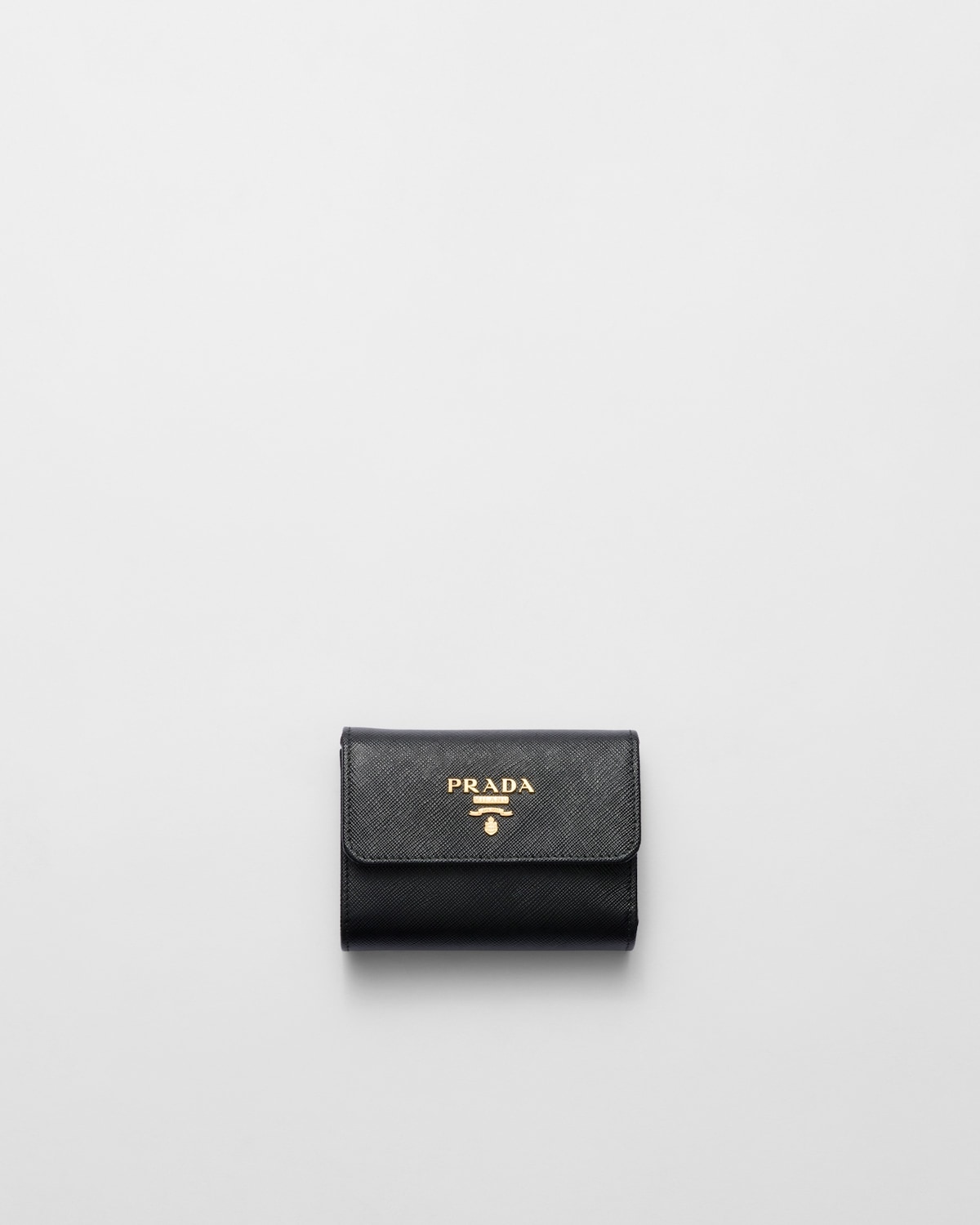 Black Small Saffiano Leather Wallet | PRADA