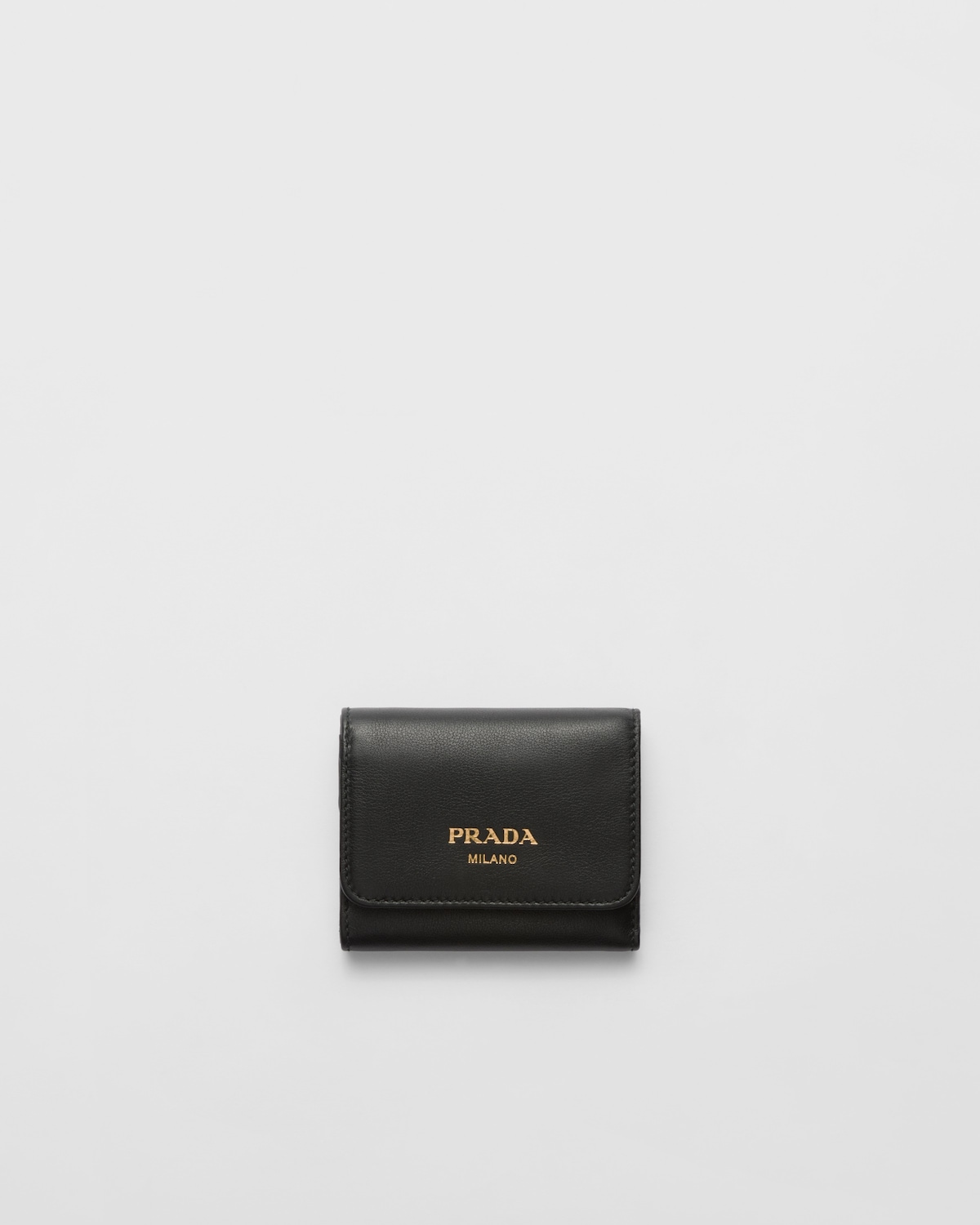 Black Small Leather Wallet | PRADA