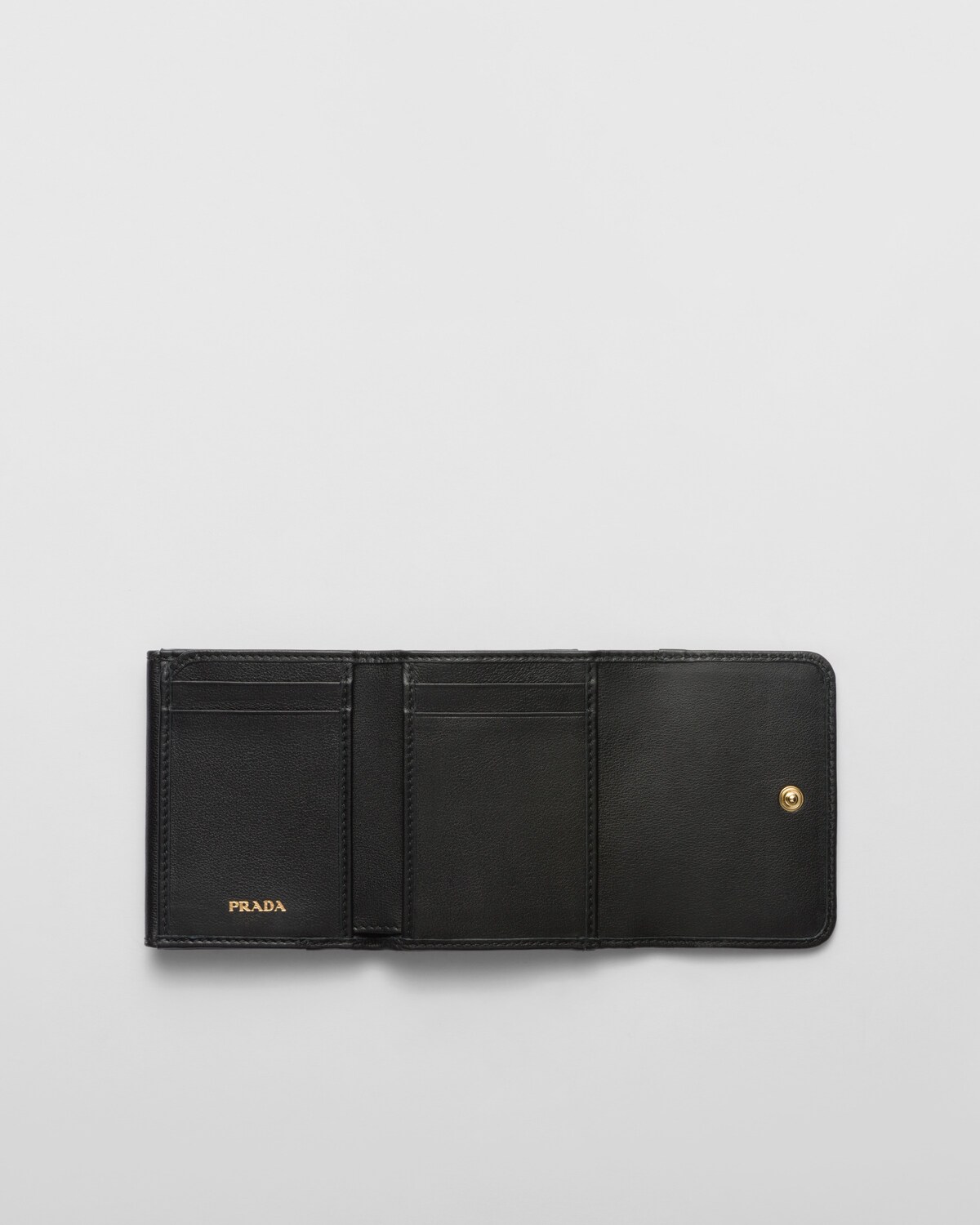 Black Small Leather Wallet | PRADA