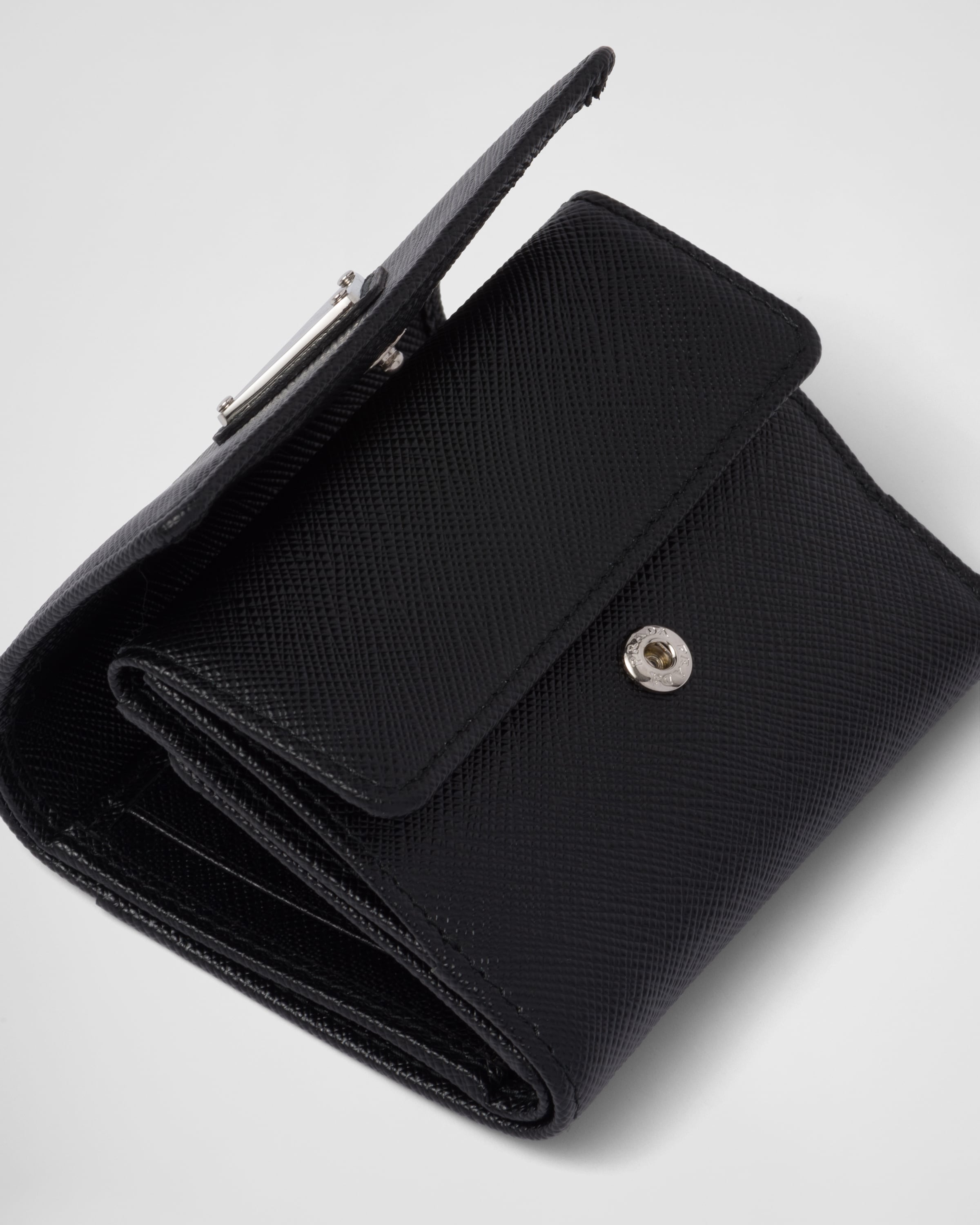 Küçük Saffiano Deri Cüzdan Black | PRADA