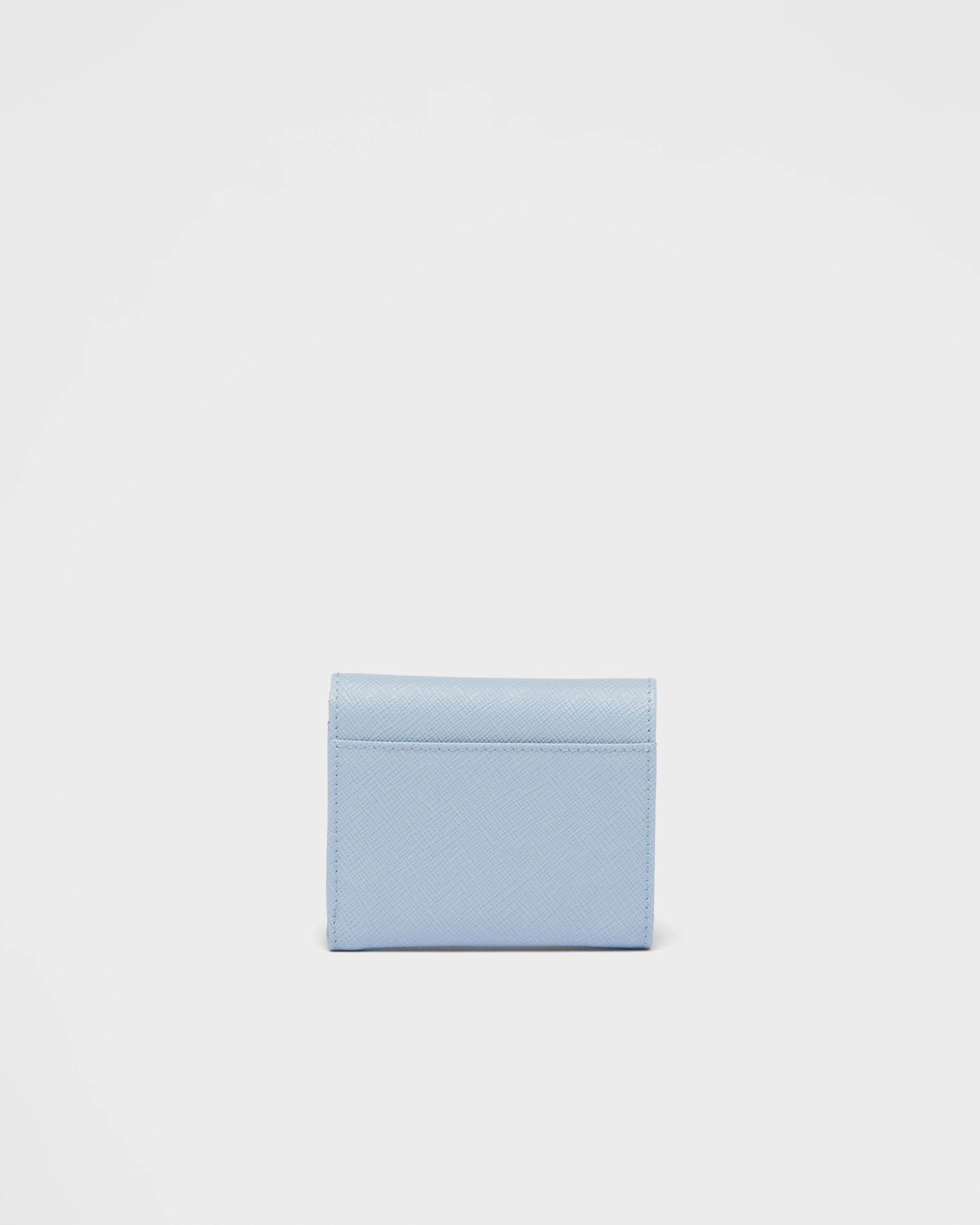 Pale Blue Small Saffiano Leather Wallet | PRADA