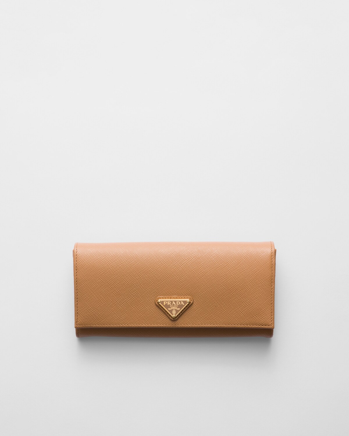 Natural Large Saffiano Leather Wallet | PRADA