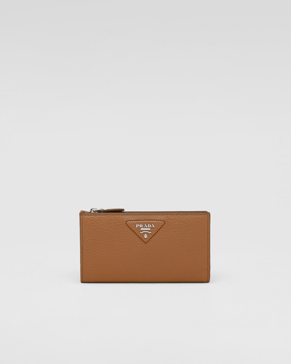 Caramel Large Leather Wallet | PRADA