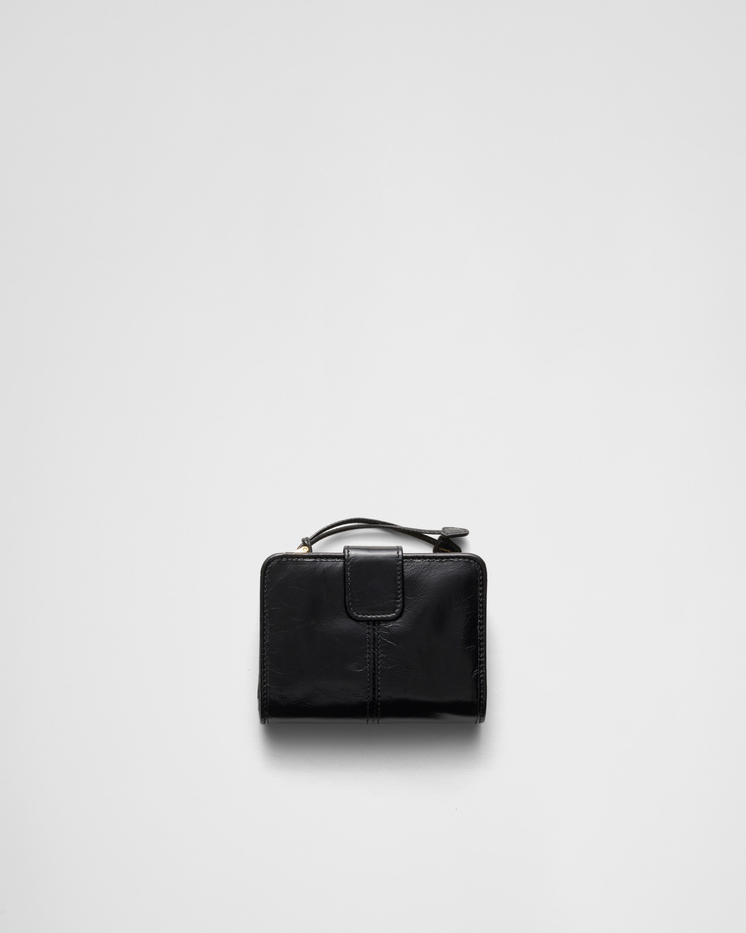 ブラック ソフトルックスレザー 財布 | PRADA ブラック ソフトルックスレザー 財布 | PRADA