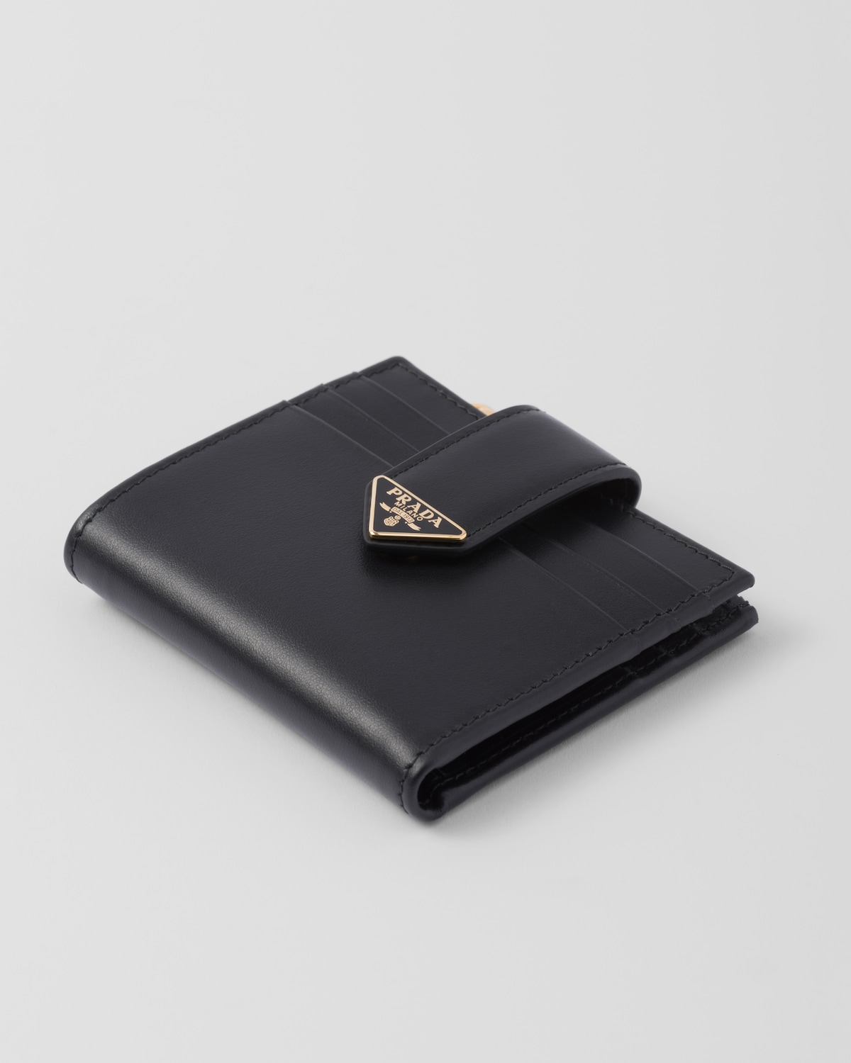 Black Small Leather Wallet | PRADA