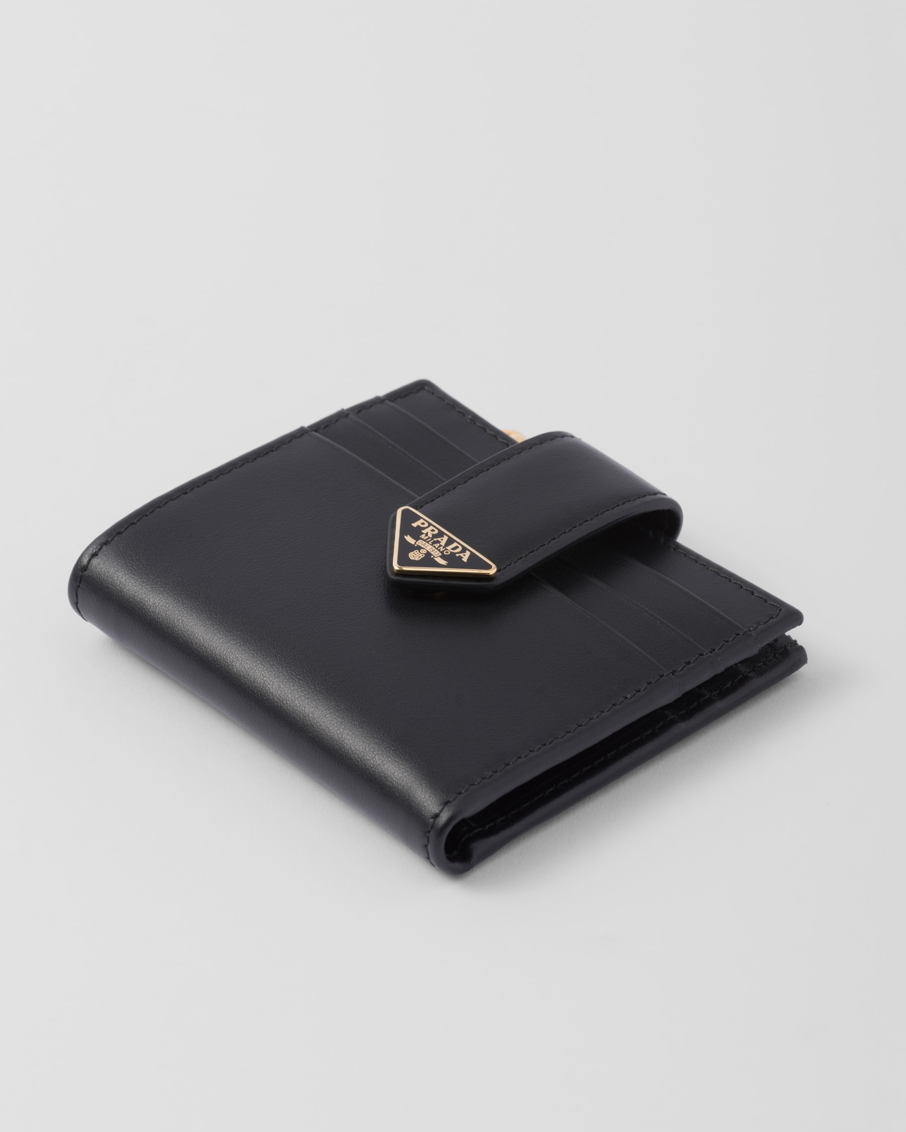 Black Small Leather Wallet | PRADA