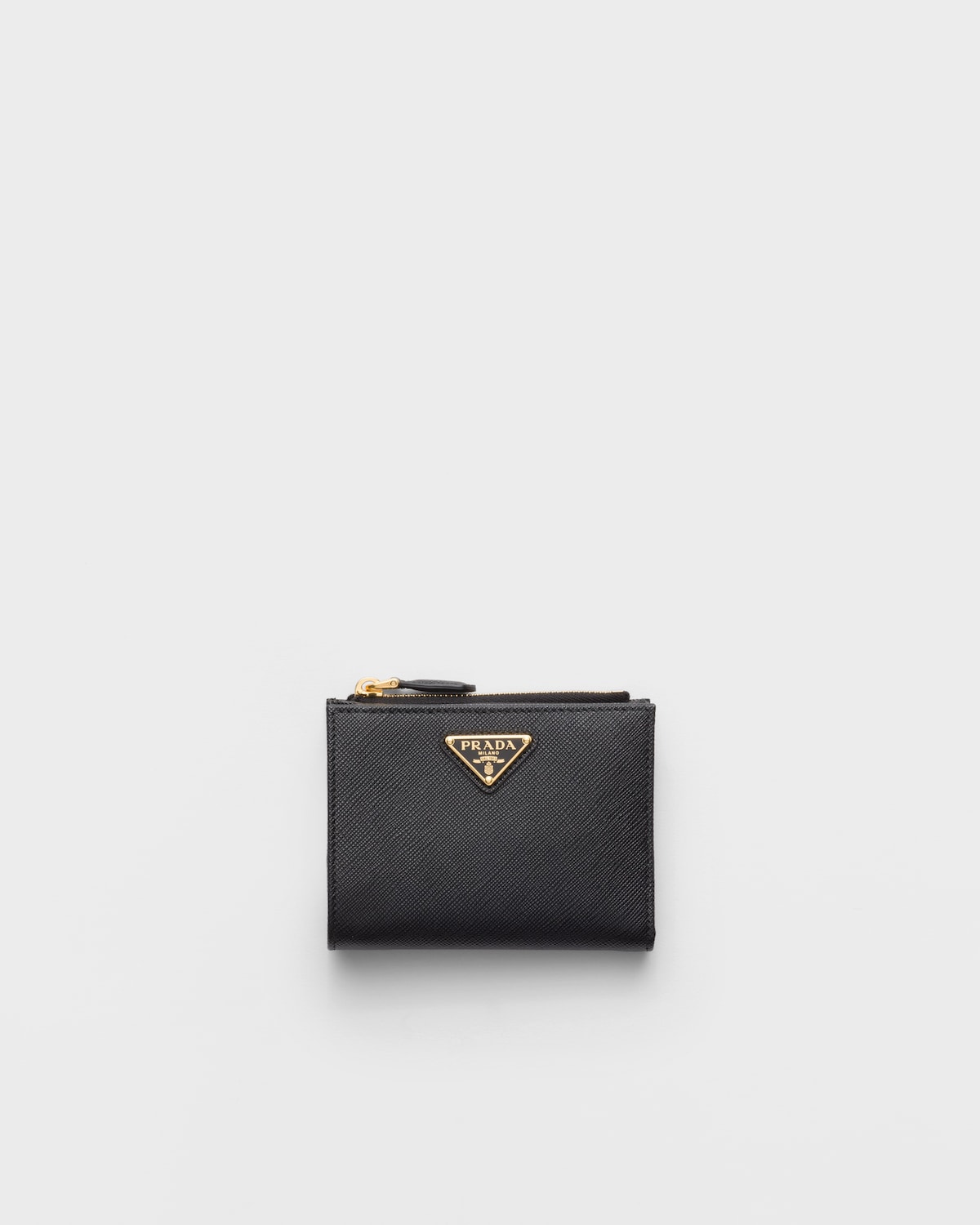 Black Small Saffiano Leather Wallet | PRADA