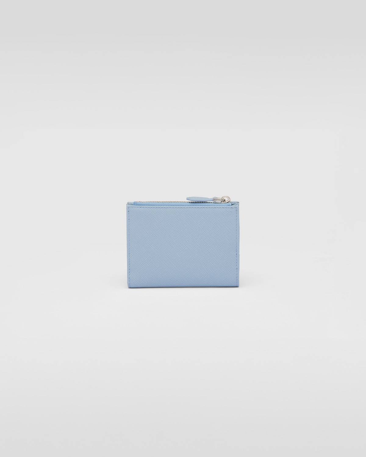 Pale Blue Small Saffiano Leather Wallet | PRADA