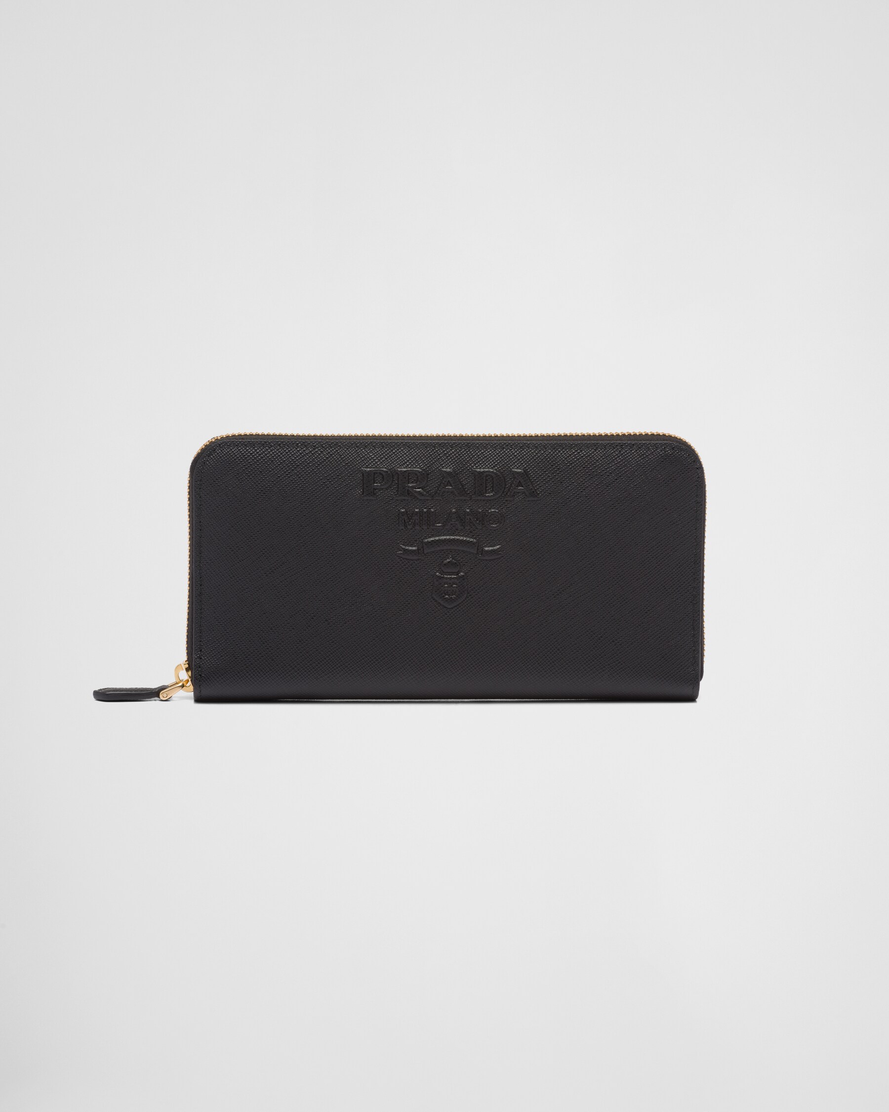 Black Large Saffiano Leather Wallet | PRADA