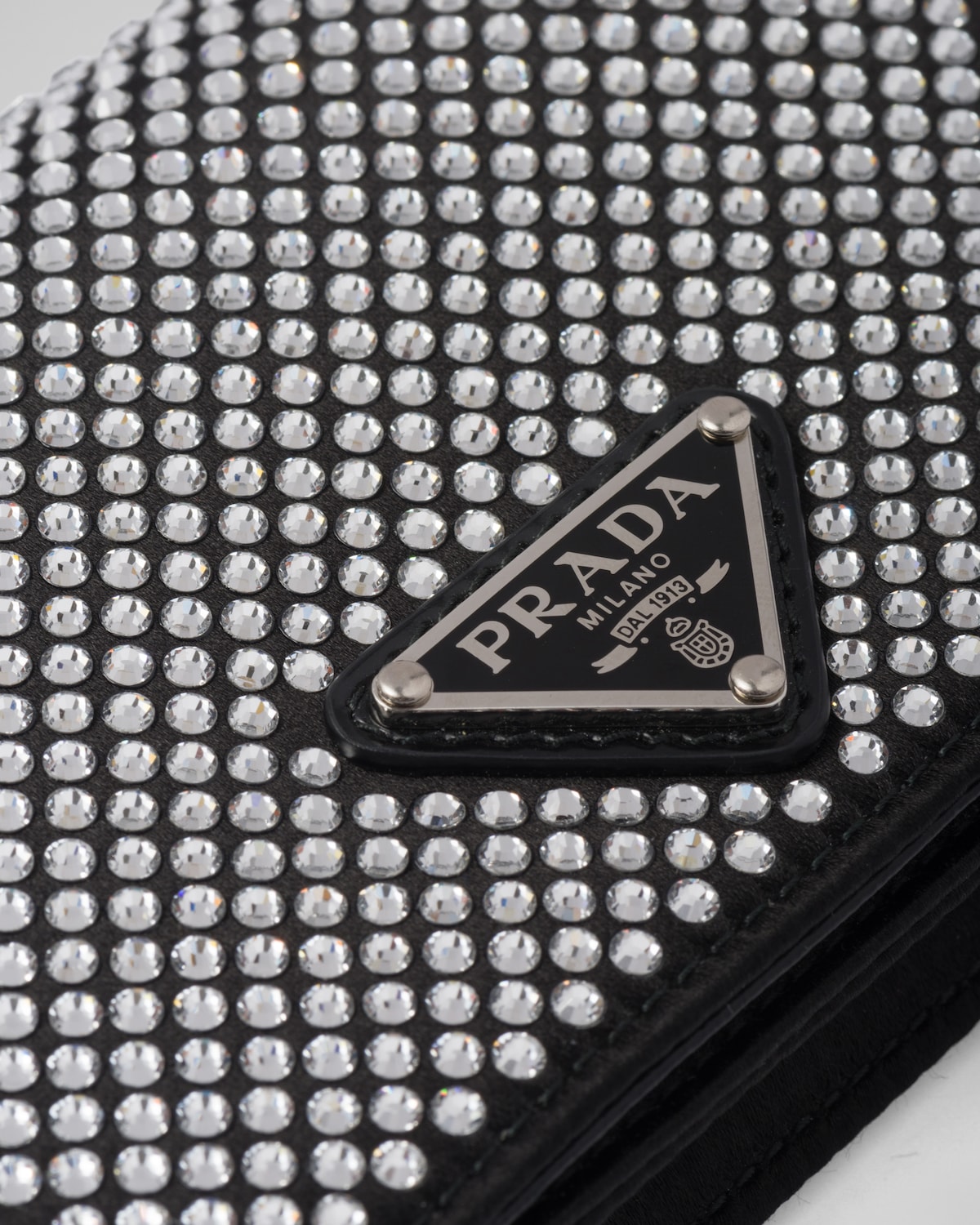 Crystal Cardholder With Shoulder Strap And Crystals | PRADA