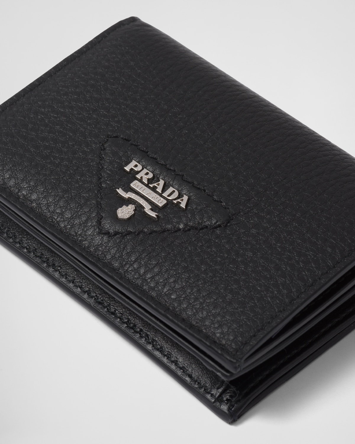 Black Small Leather Wallet | PRADA