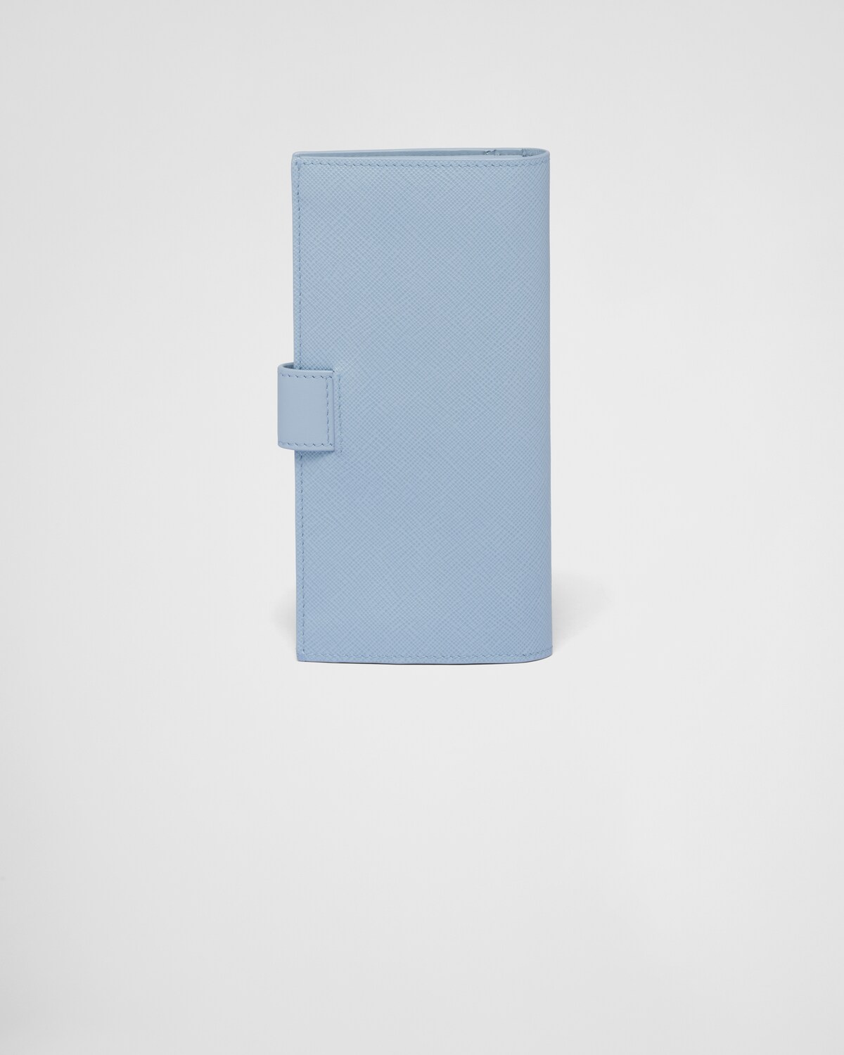 Light Blue Large Saffiano And Smooth Leather Wallet | PRADA