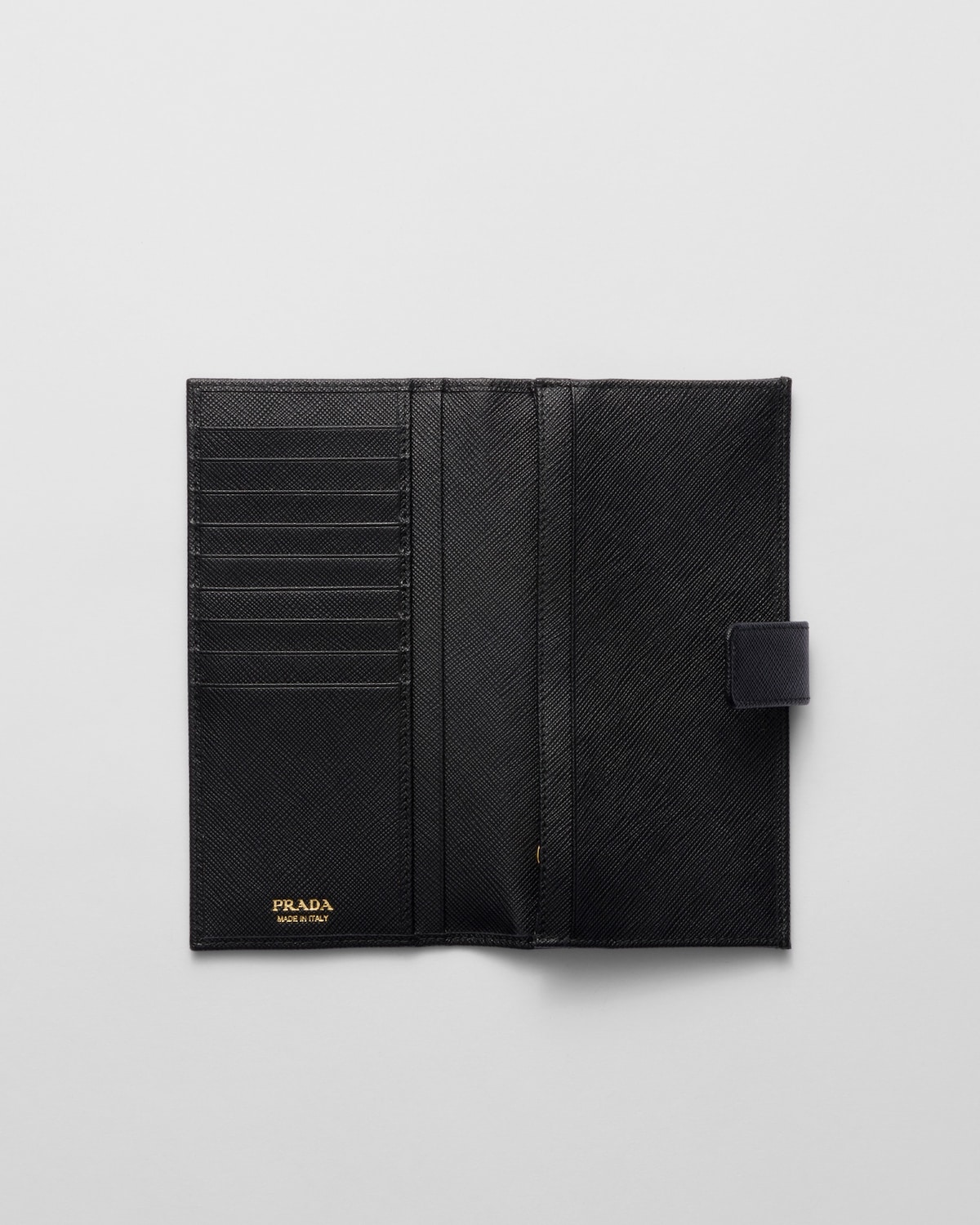 Black Large Saffiano Leather Wallet | PRADA