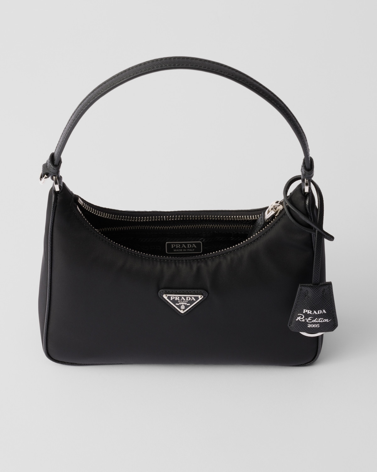 Black Prada Re-edition 2005 Re-nylon And Saffiano Mini Bag | PRADA