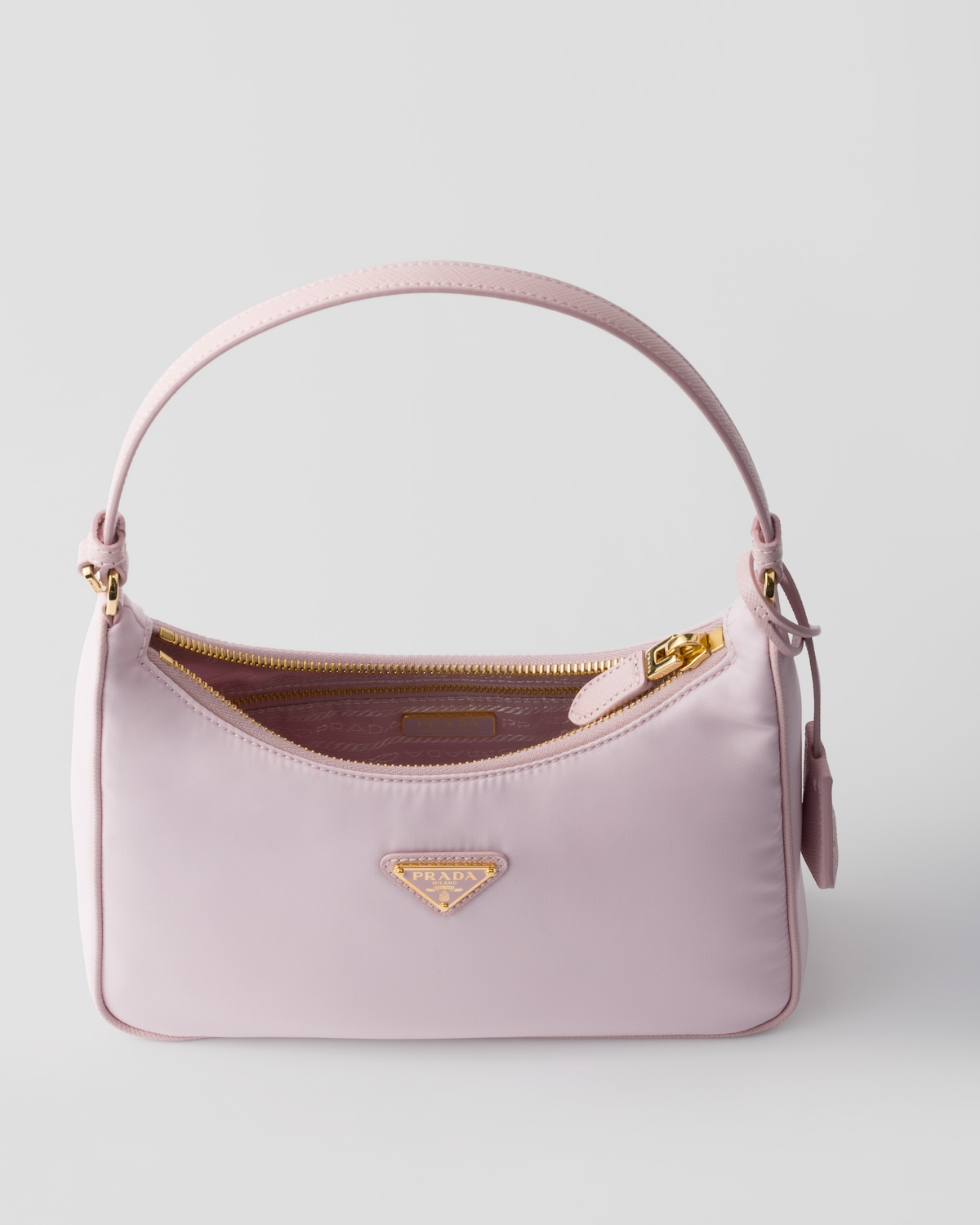 Alabaster Prada Re-edition 2005 Re-nylon And Saffiano Mini Bag | PRADA ...